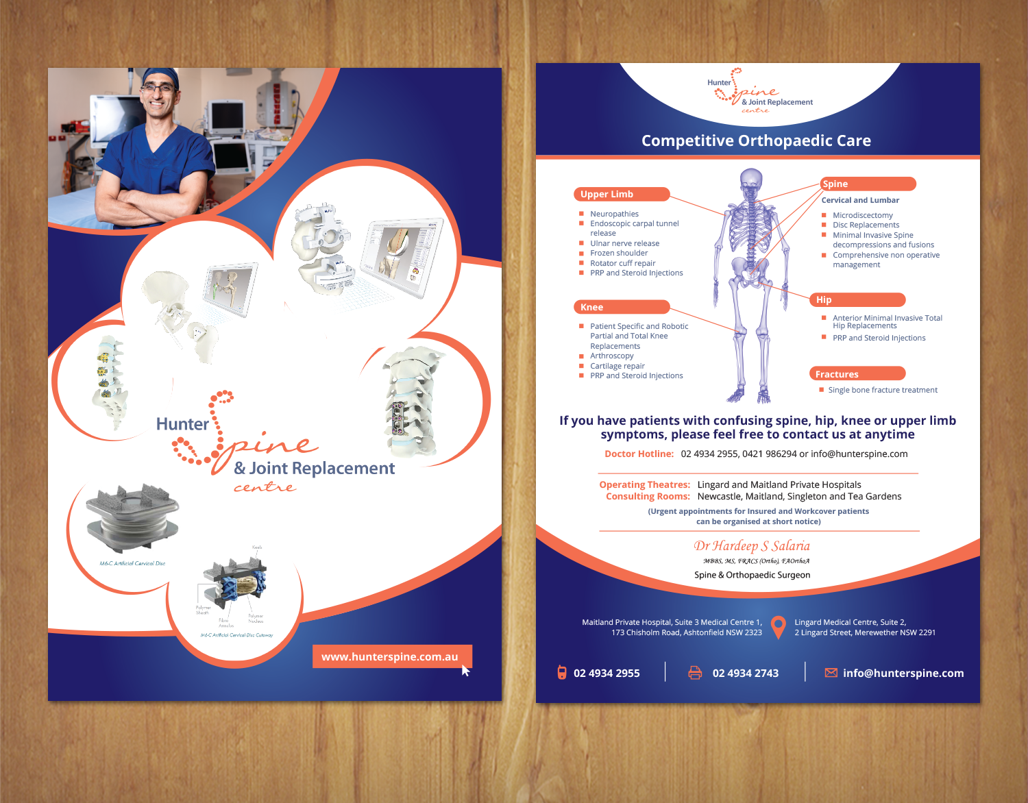 Flyer Design for Hunter Spine by MNM | Design #22816598