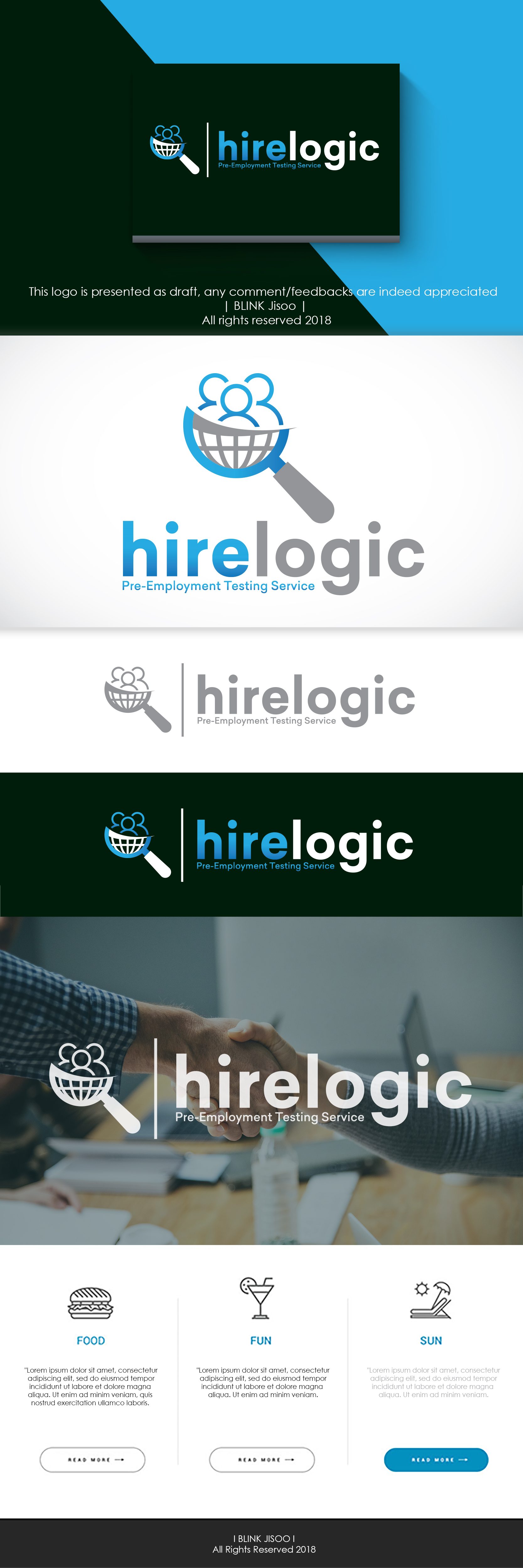 Bold, Serious, Employment Agency Logo Design for HireLogic or Hirelogic ...