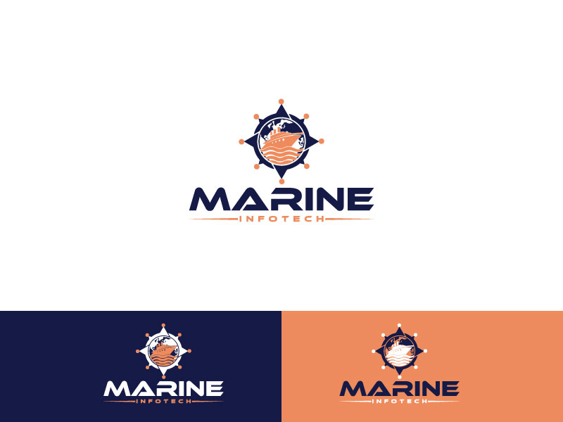 Logo Design for Marine Infotech by Rixes tay | Design #22771238