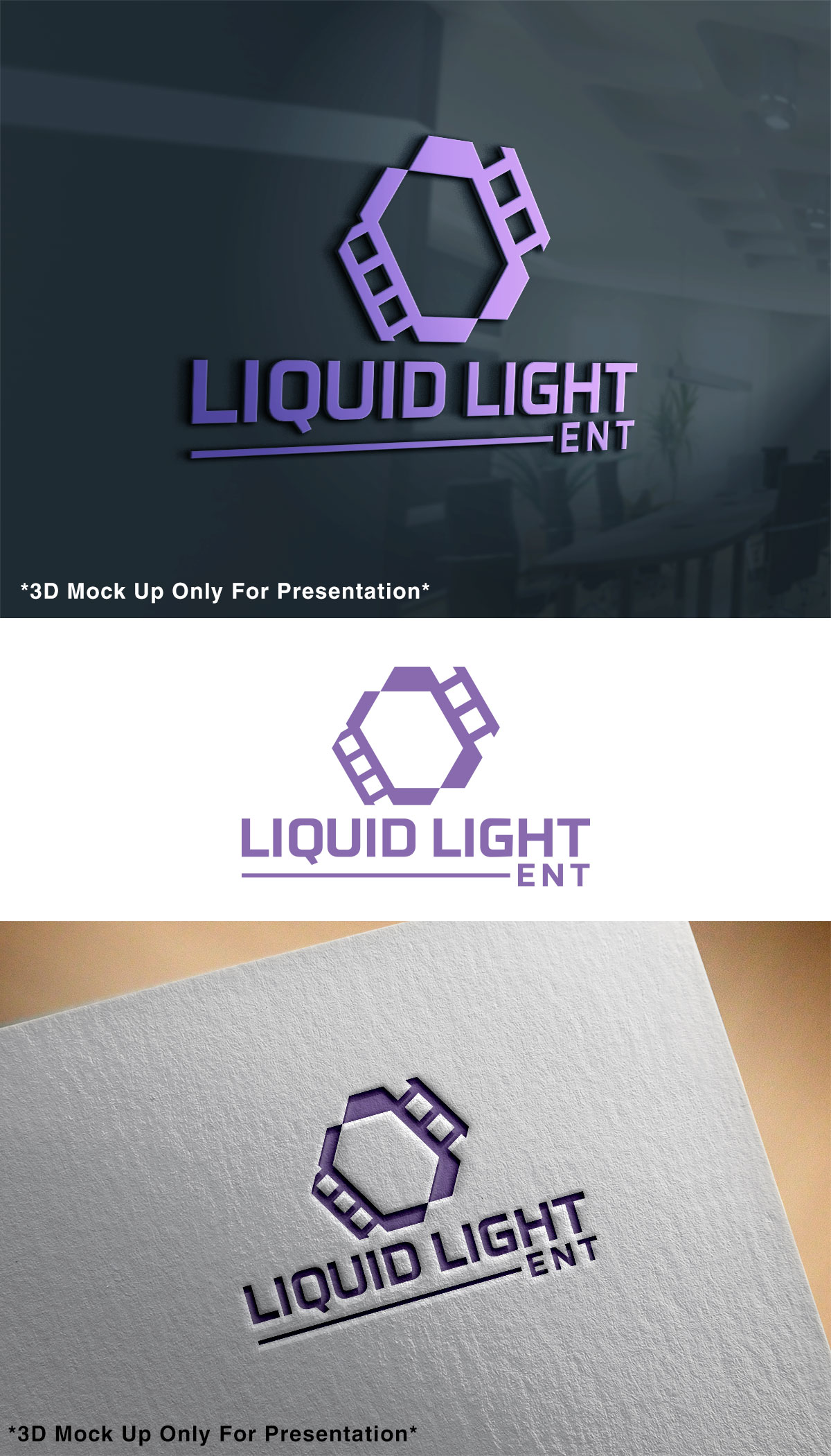 Elegant, Playful, Entertainment Industry Logo Design for Liquid Light Ent by logograph | Design ...