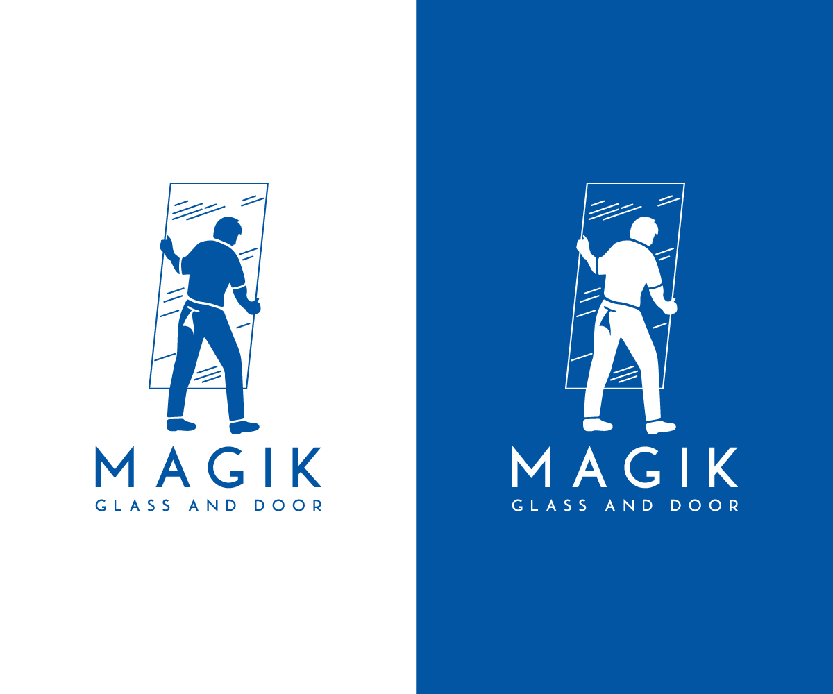 Professional, Masculine, Construction Logo Design for Magik Glass and ...