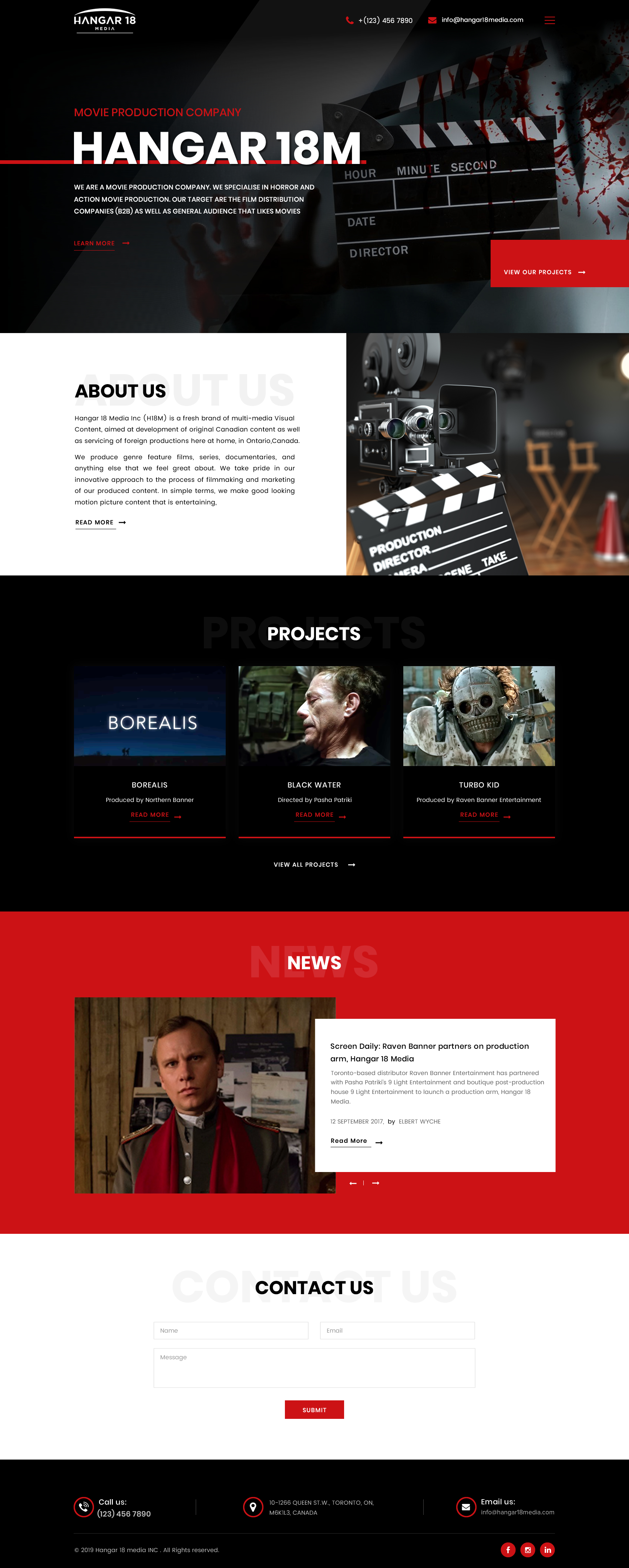 Masculine, Bold, Movie Production Web Design for 9 Light Entertainment ...