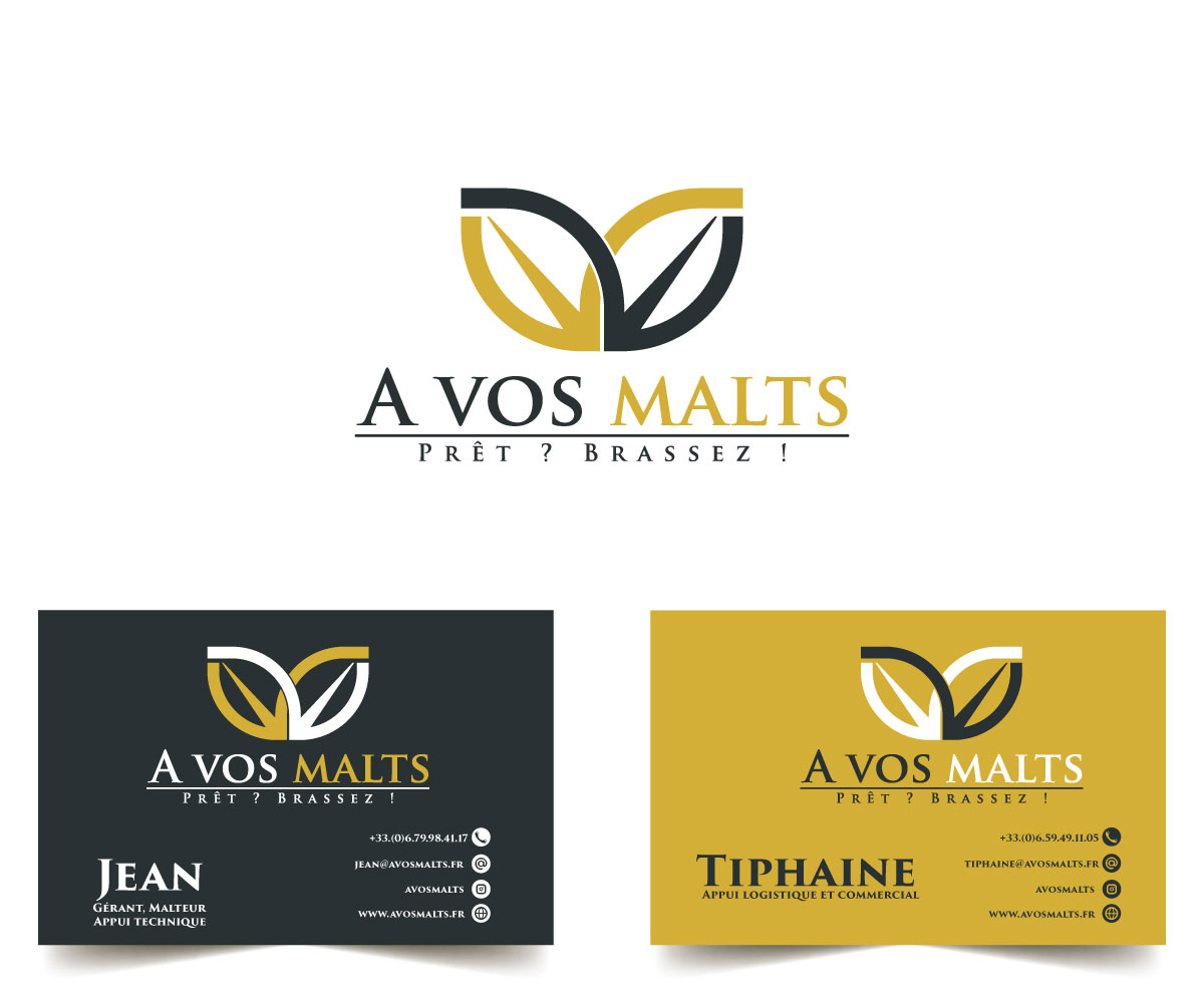 Elegant, Modern Logo Design for A vos malts by Rixes tay | Design #22903283