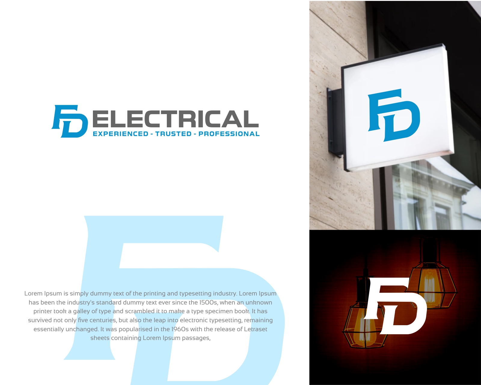 Serious, Modern, Electric Company Logo Design for Vision Electrical ...