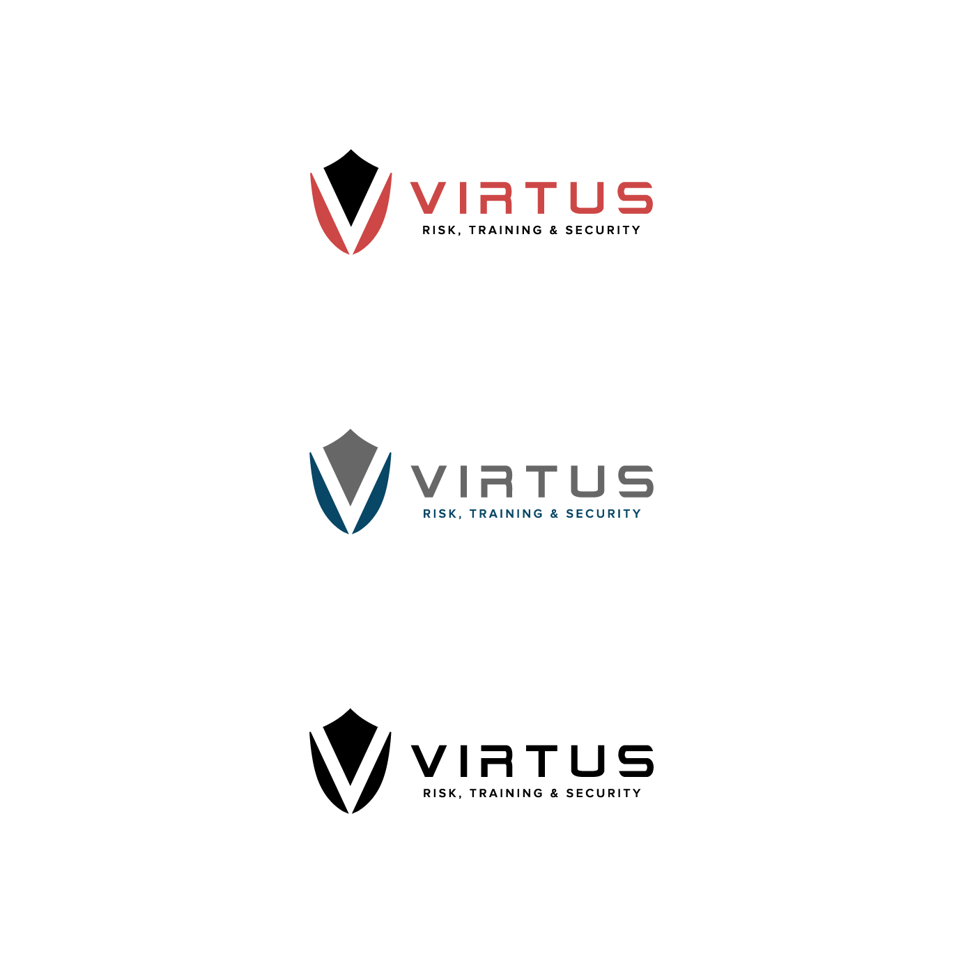 Logo Design for VIRTUS Risk, Training & Security by Ves-Boycheva ...