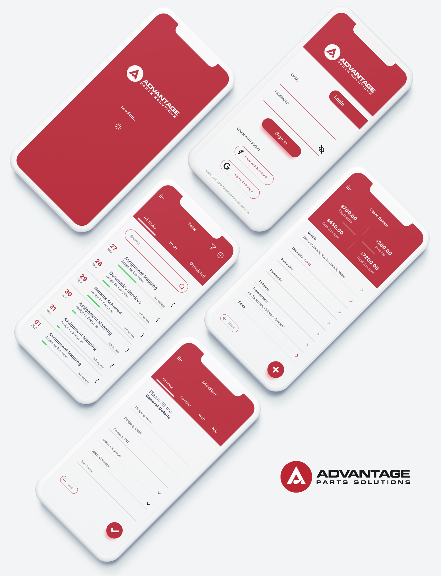 Modern, Professional App Design for a Company by AppGeek | Design #22914963