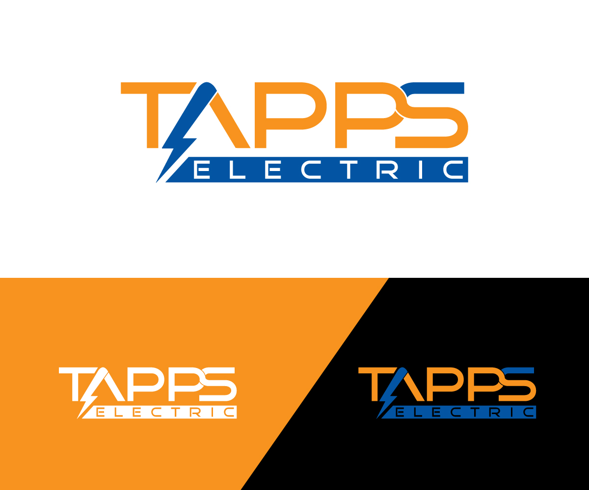 Modern, Professional, Electrician Logo Design for Tapps Electric by ...