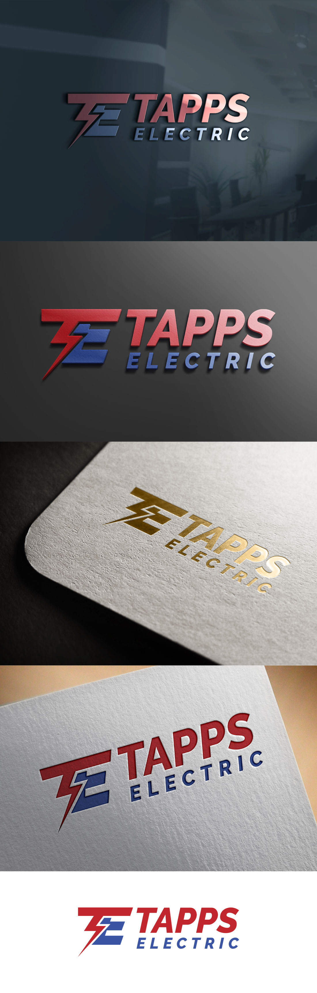 Modern, Professional, Electrician Logo Design for Tapps Electric by ...