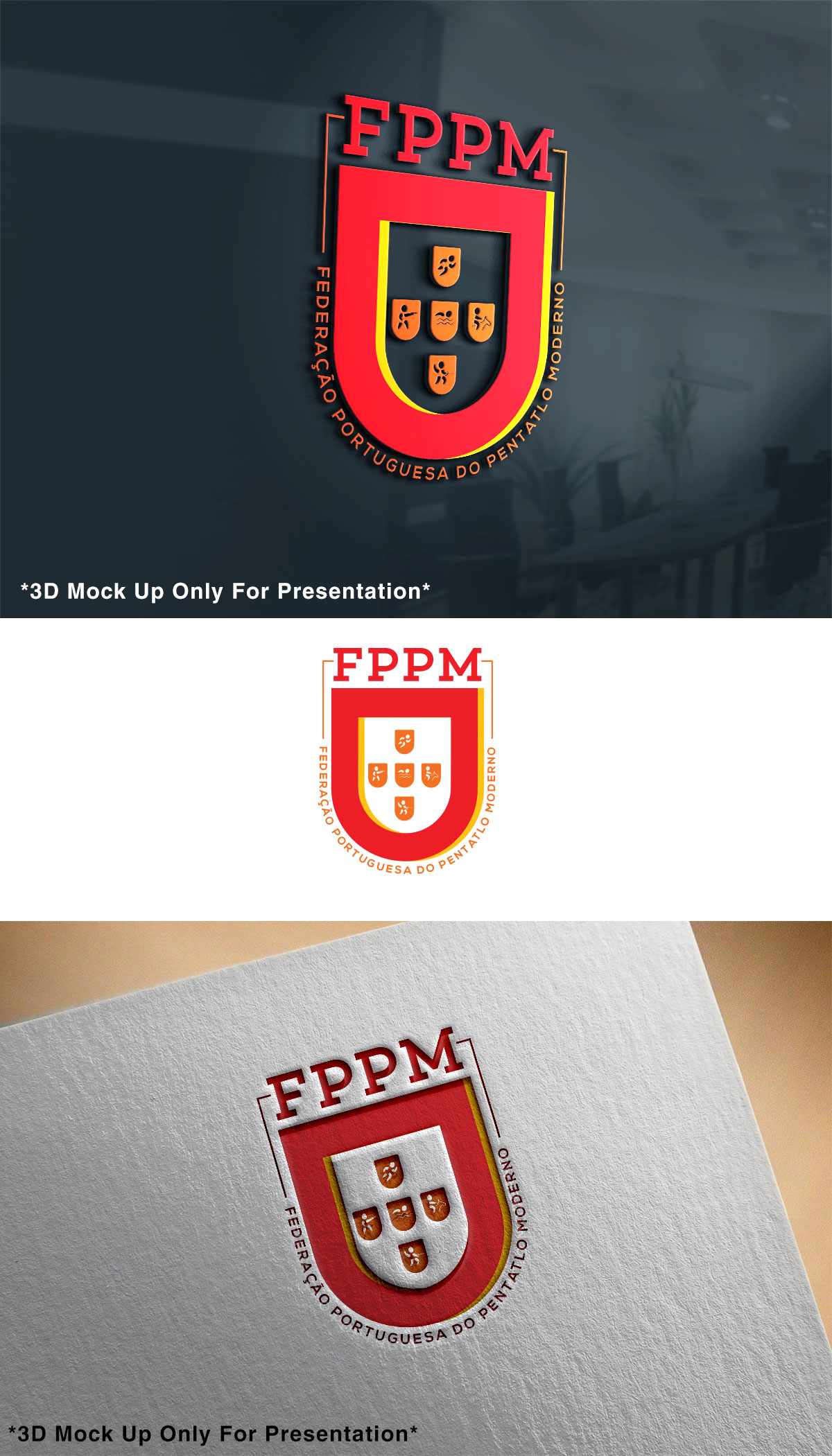 Modern, Bold Logo Design for FPPM #or# FPPM PENTATLO MODERNO #or ...