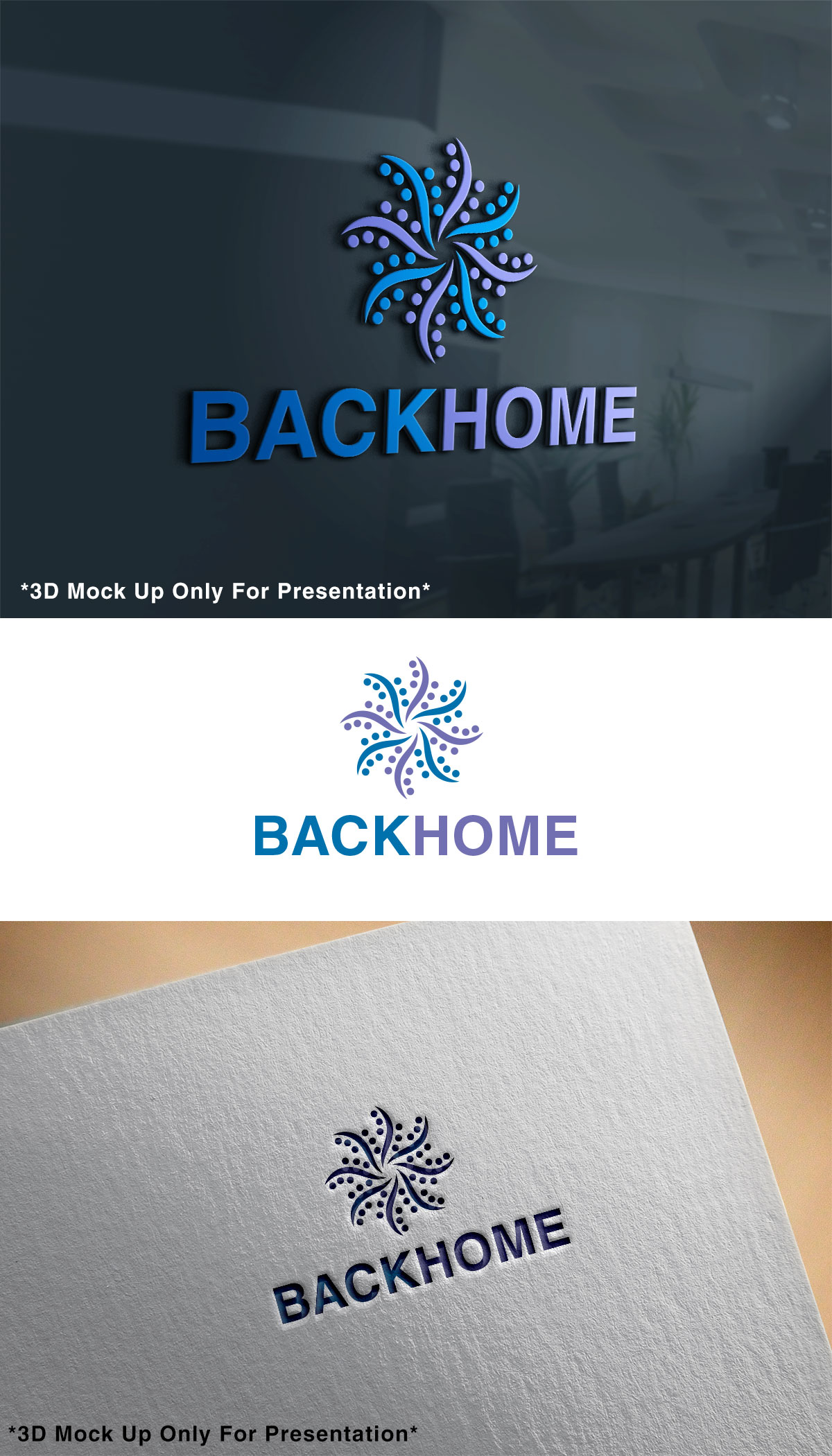Bold, Professional, Clinical Logo Design for BACKHOME by logograph ...