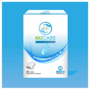 Underpads Packaging Design. Incontinence Bed Pads Disposable Underpads ...