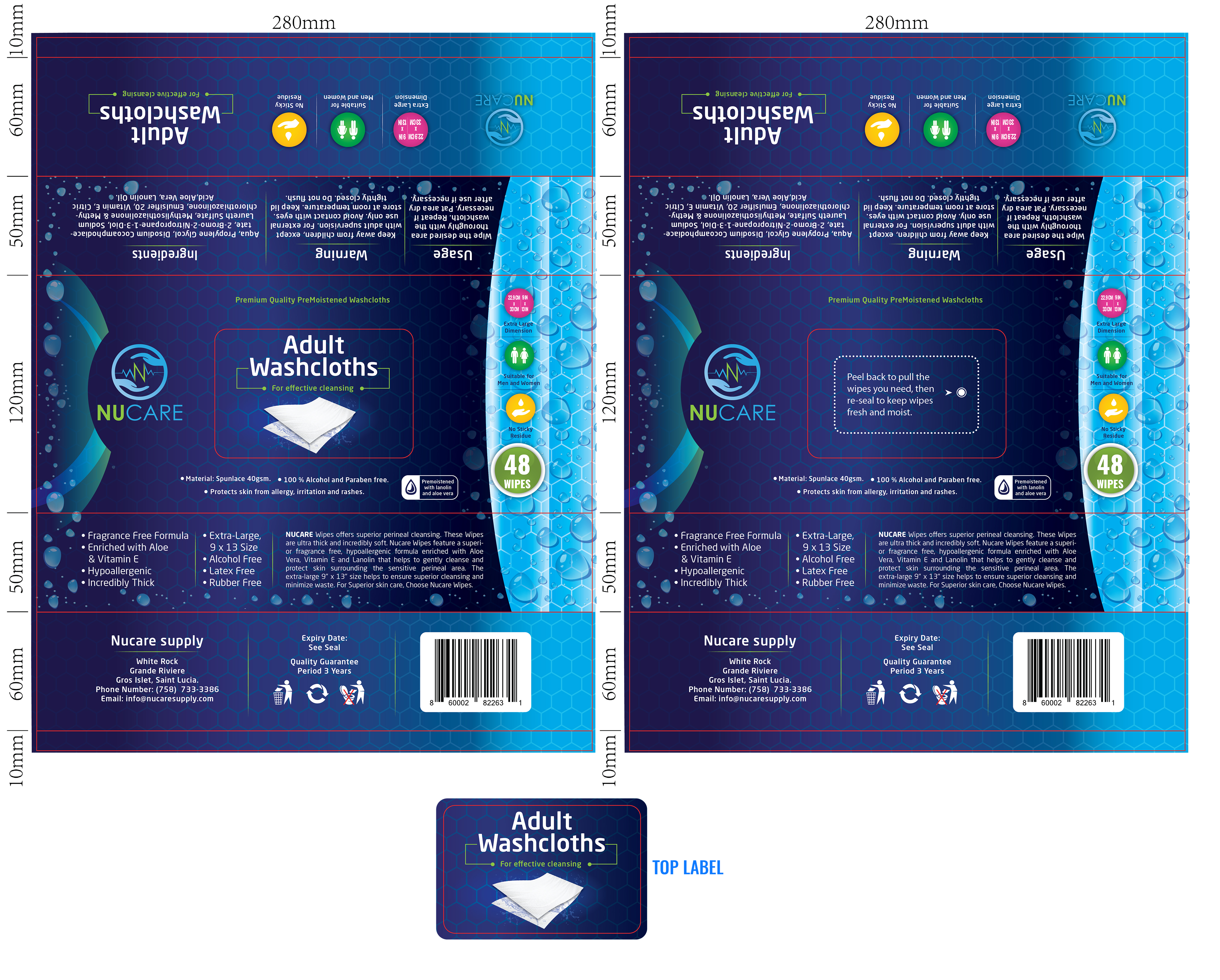 Packaging Design for Nucare Supply by Navisol Creatives | Design #22977127