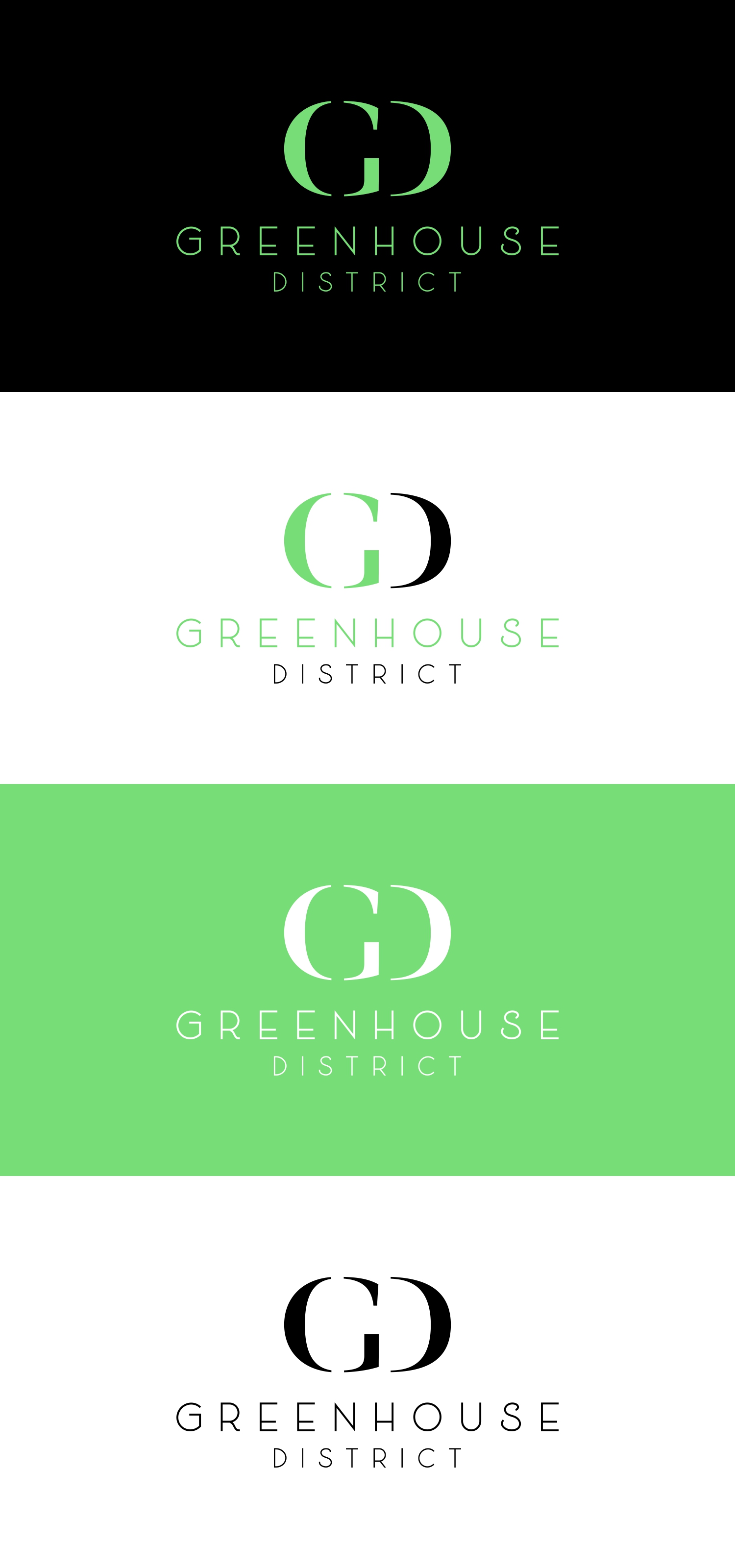 Elegant, Feminine, Beauty Logo Design for Greenhouse District by CIG ...