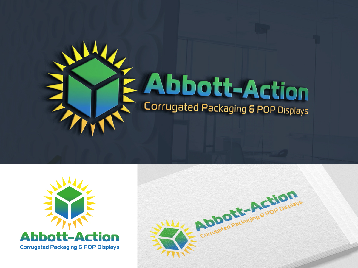 Modern, Bold, Corrugated Product Logo Design for Abbott-Action ...