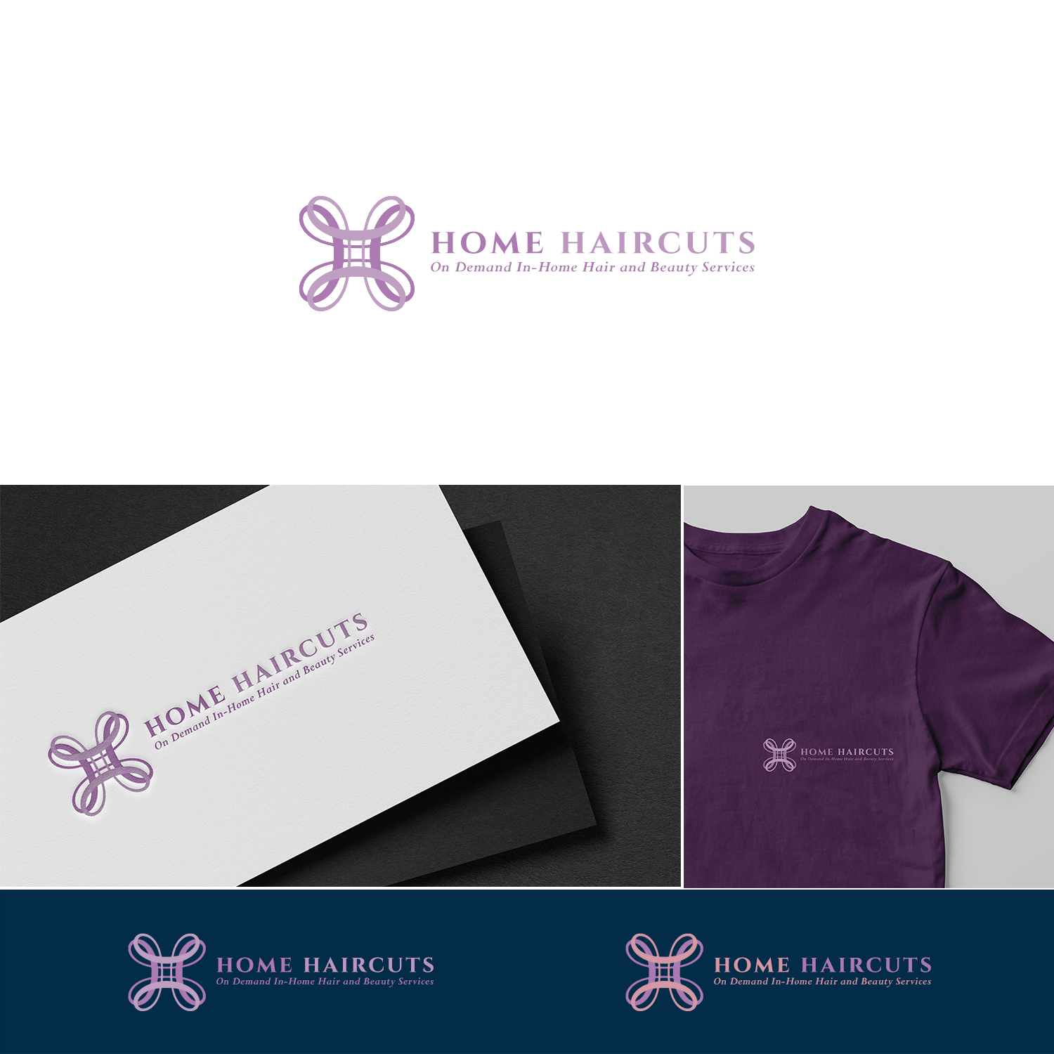 Modern, Personable, Hair And Beauty Logo Design for Home Haircuts or HH ...