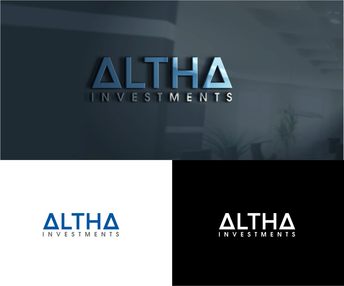 Upmarket, Modern, Financial Service Logo Design for Altha Investments ...