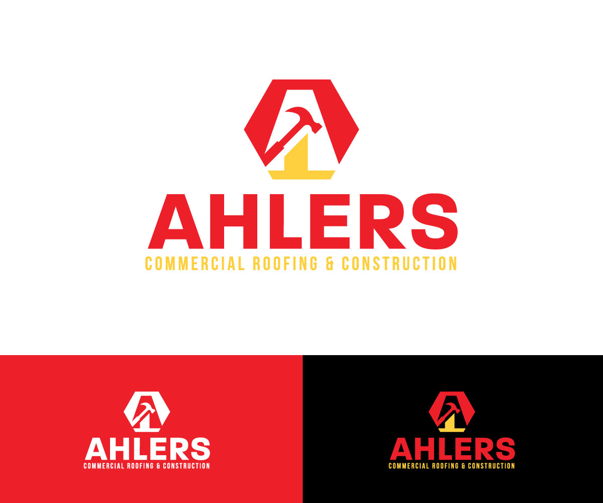 Professional, Masculine Logo Design for Ahlers Commercial Roofing ...