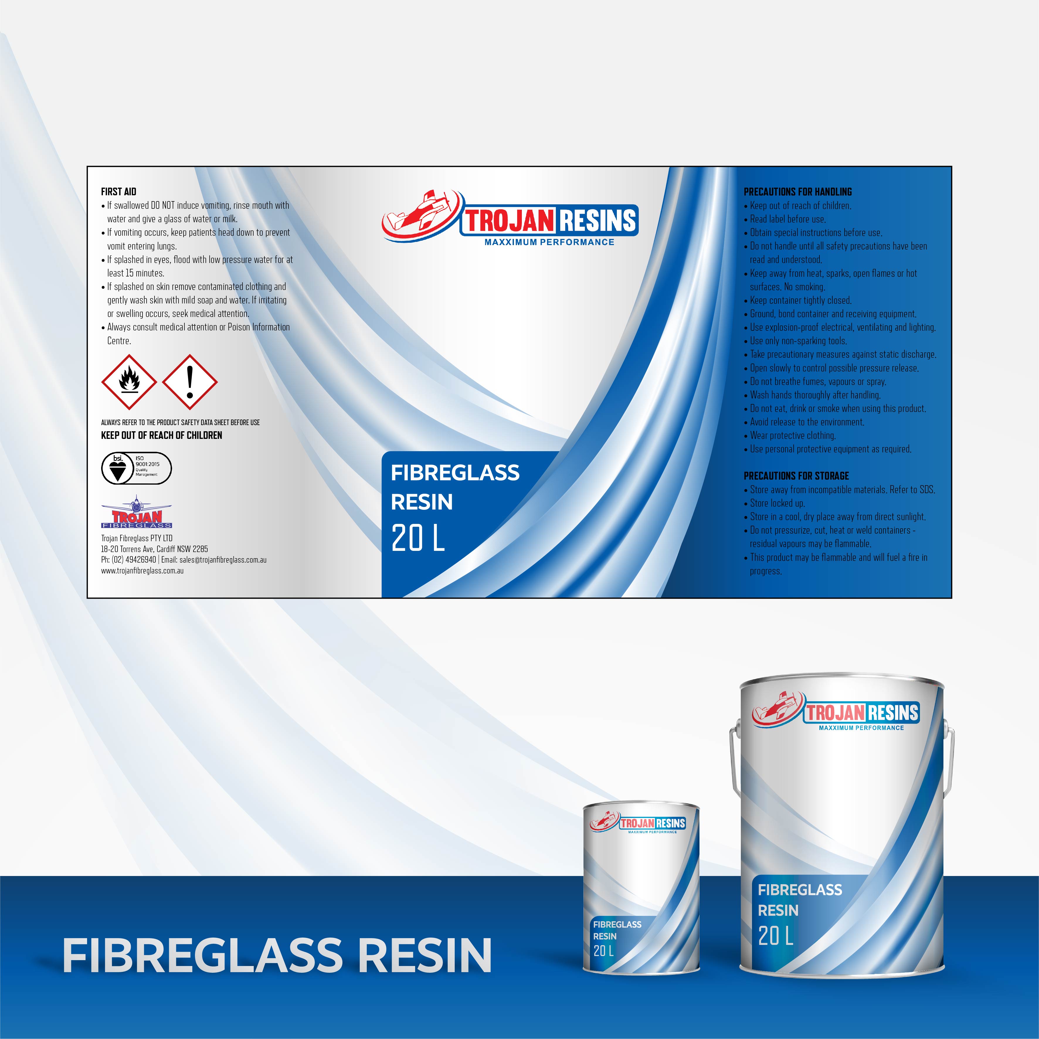 Bold, Modern Packaging Design for Trojan Fibreglass Pty Ltd by ...