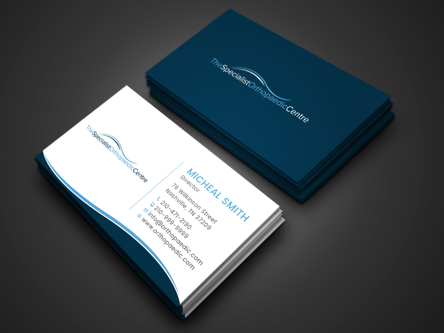 Professional, Serious Business Card Design for The Specialist ...