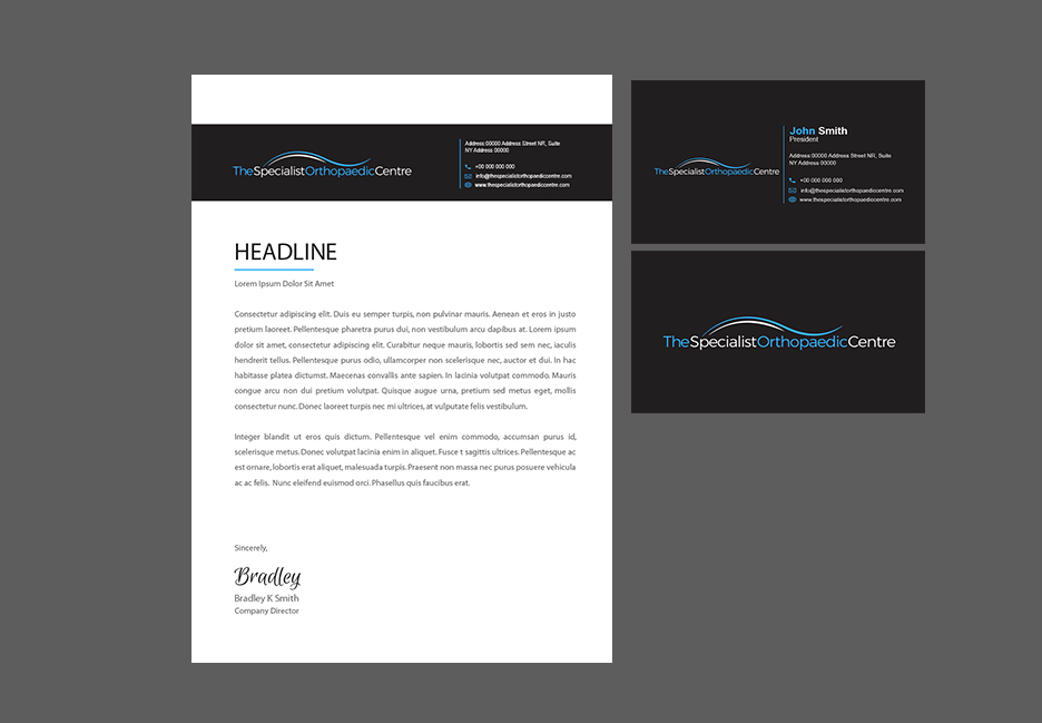 Professional, Serious Business Card Design for The Specialist ...