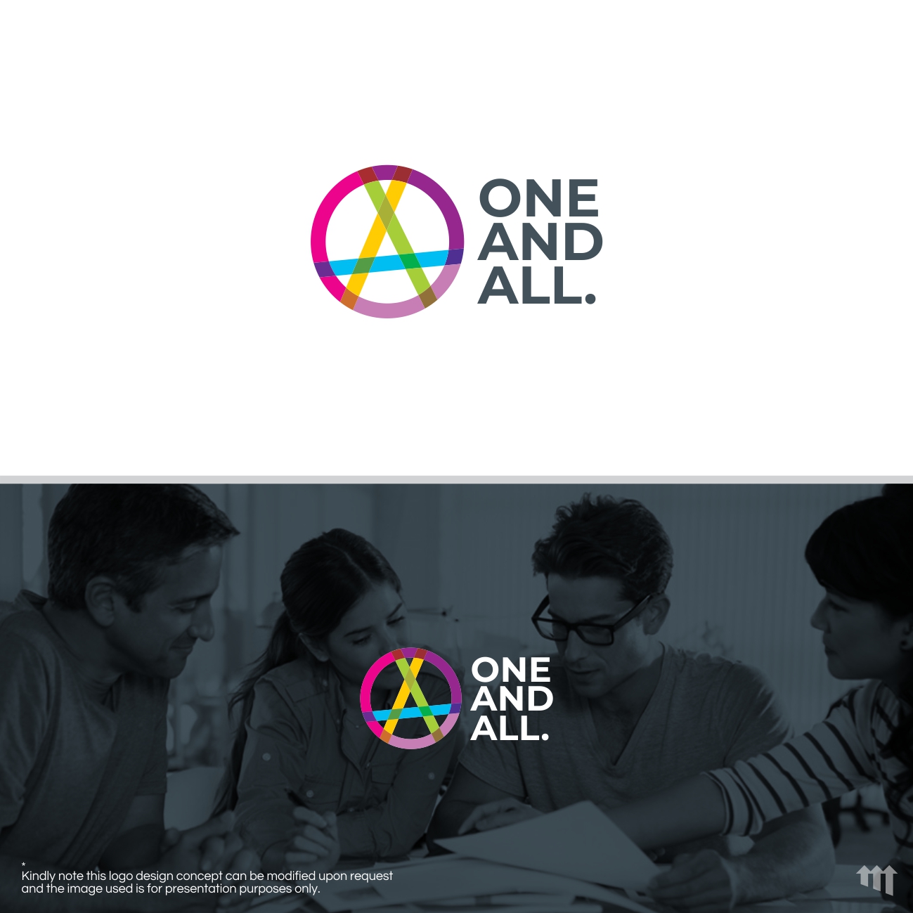 Colorful, Modern, Community Logo Design for ONE AND ALL, or ONE & ALL ...