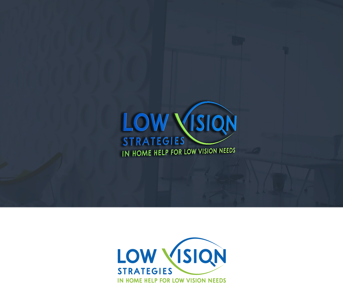 Logo Design for Low Vision Strategies (tag line) In home help for low ...