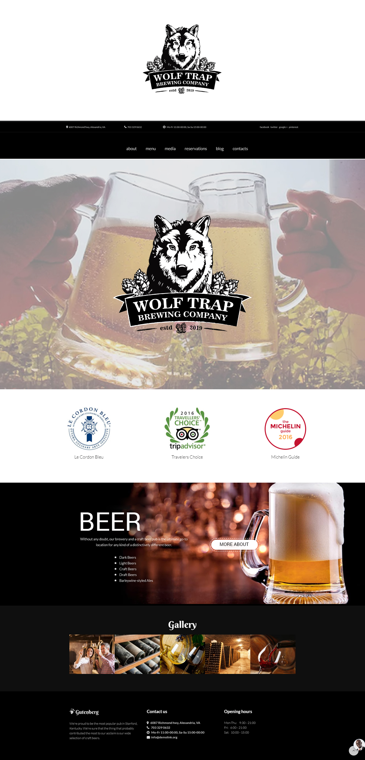 Bold, Modern Logo Design for Wolf Trap Brewing Company by fauzimfs ...