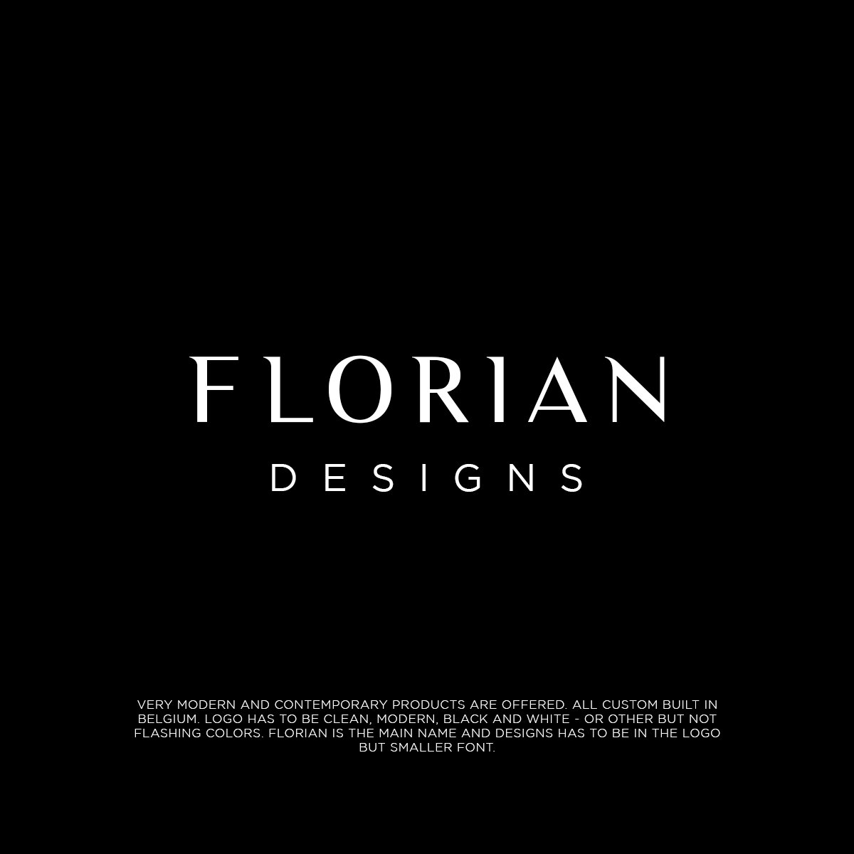 Modern, Elegant Logo Design for FLORIAN designs by Bulbul Ahmed | Design #23087757