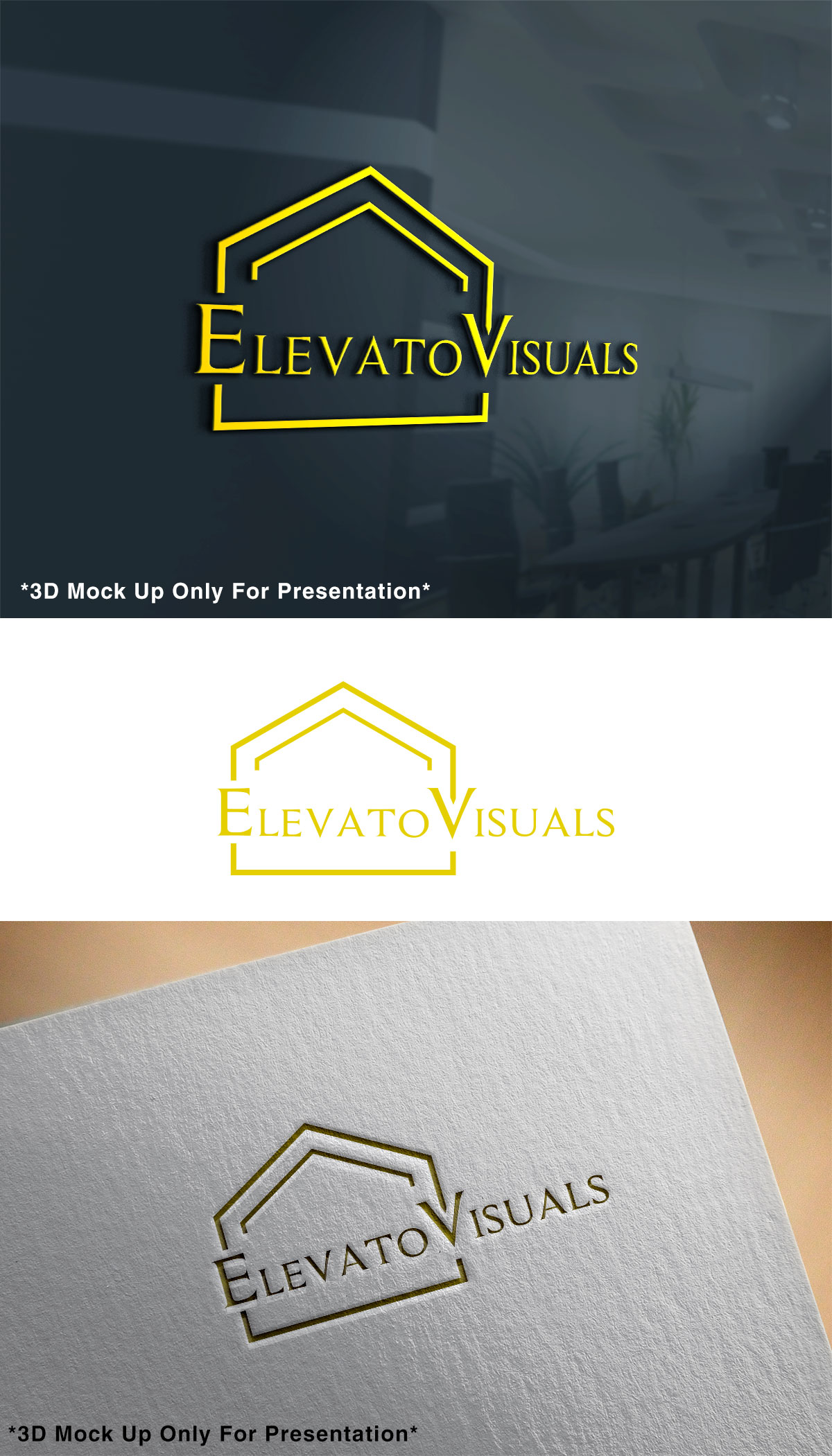 Modern, Elegant Logo Design for Elevato Visuals by logograph | Design ...