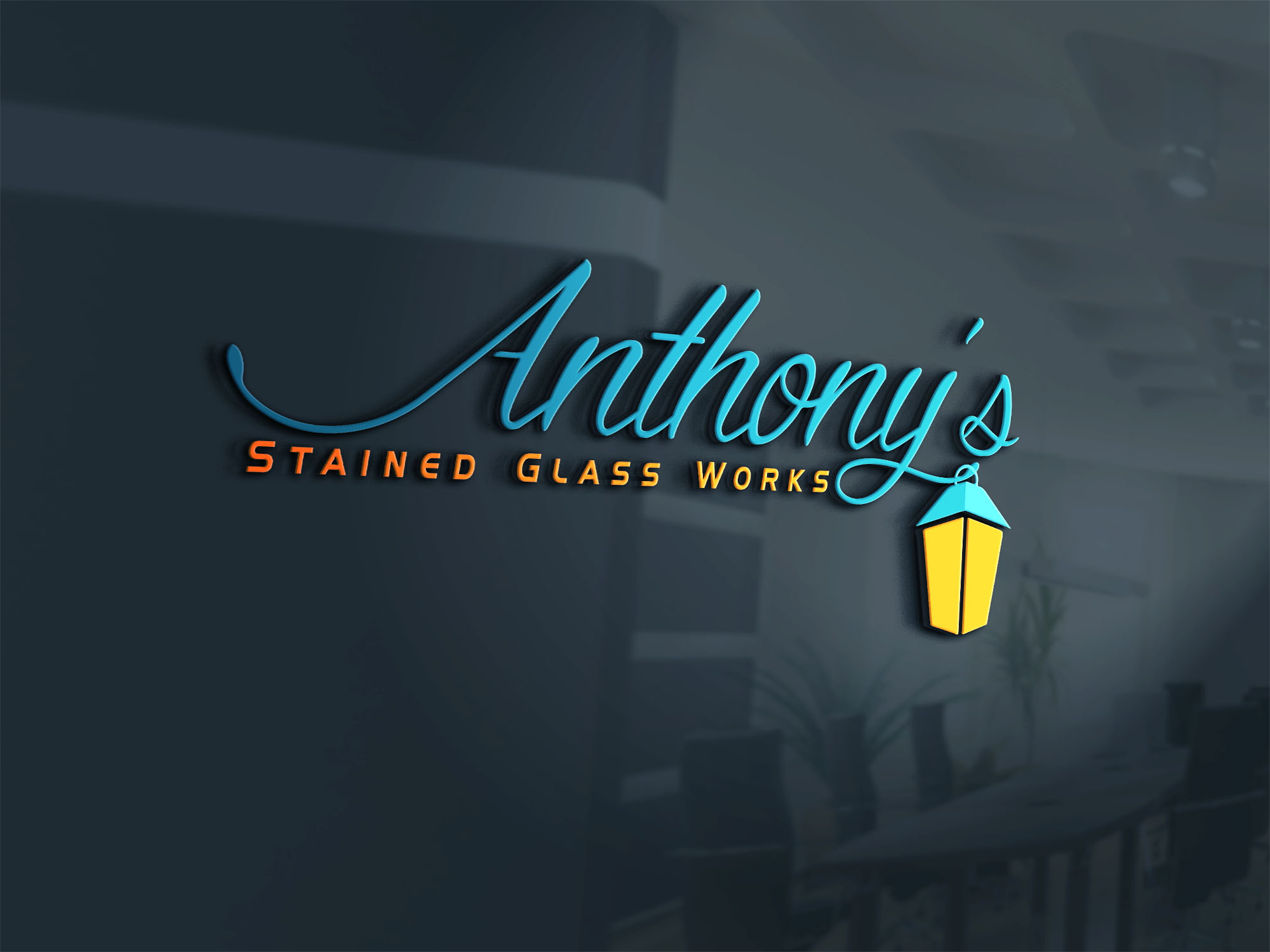 Bold, Colorful, Artist Logo Design for Anthony's Stained Glass Works by ...