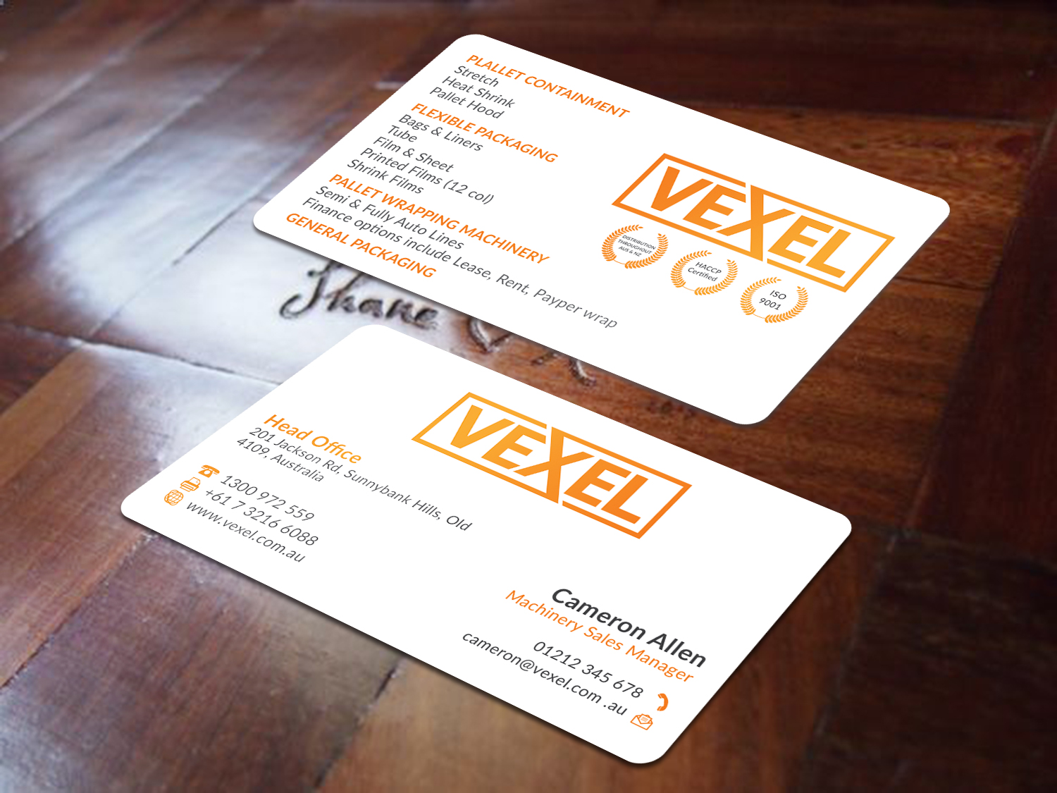 Serious, Professional, Manufacturing Business Card Design for a Company ...