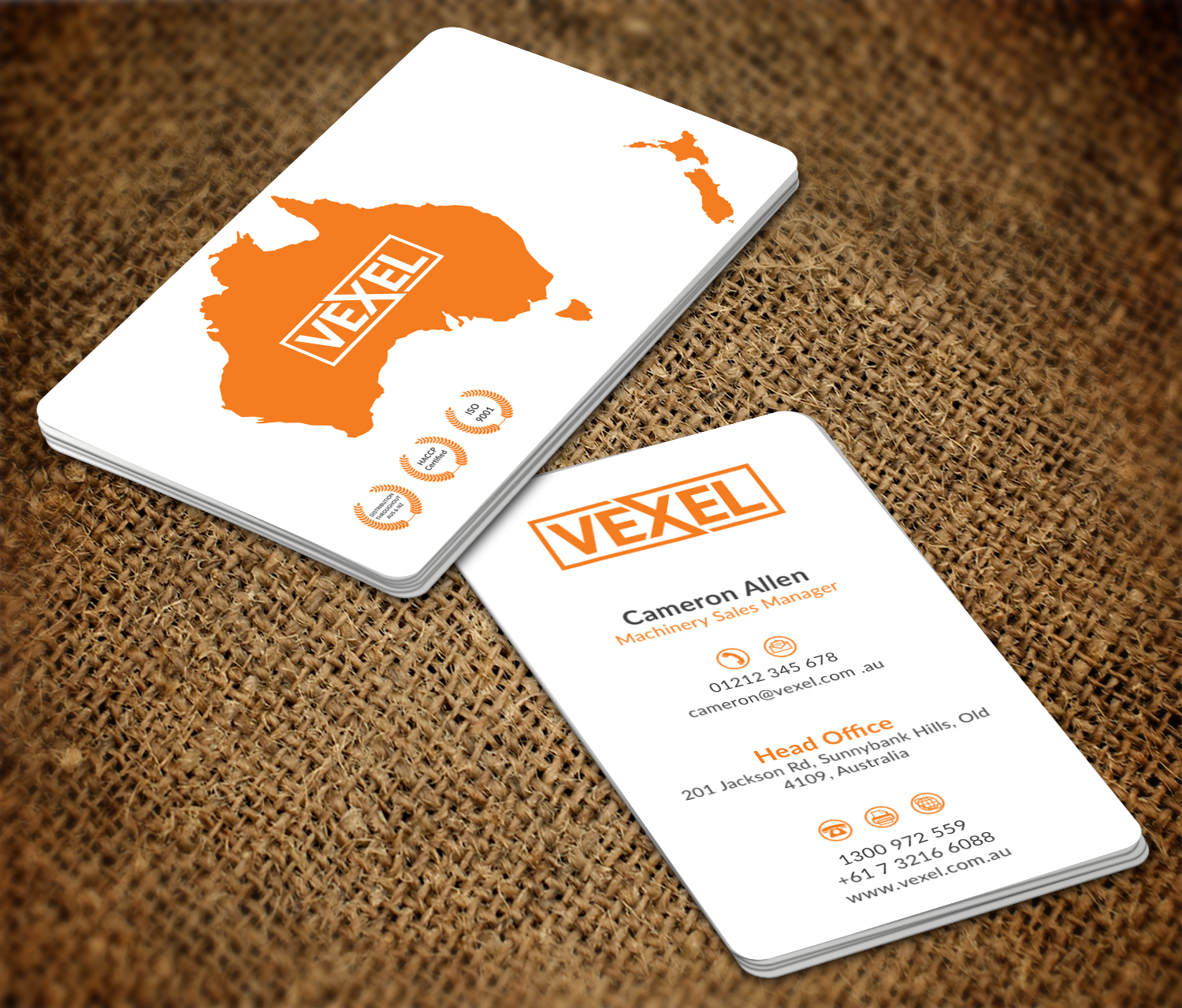 Serious, Professional, Manufacturing Business Card Design for a Company ...