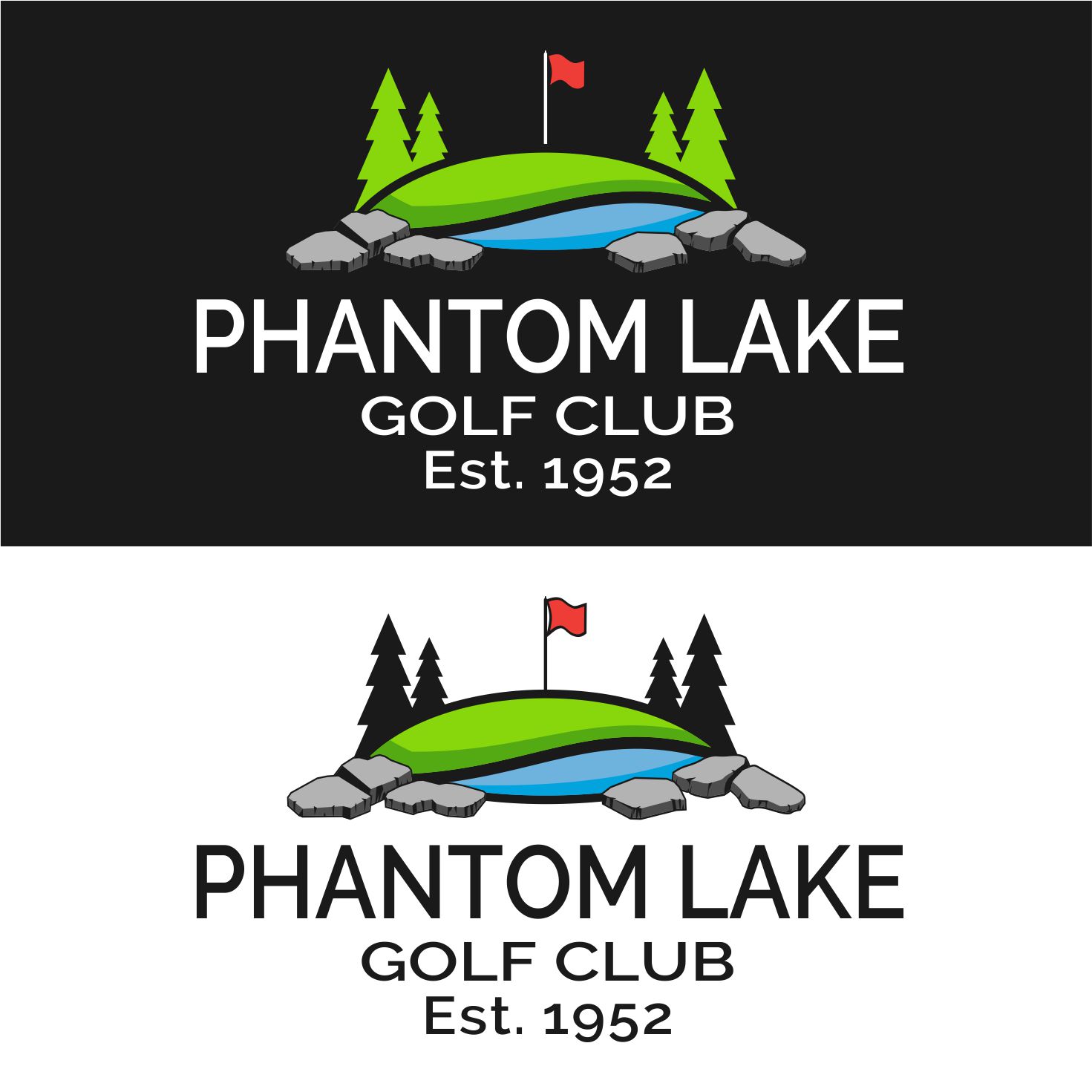 Bold, Modern, Golf Course Logo Design for Phantom Lake Golf Club by ...