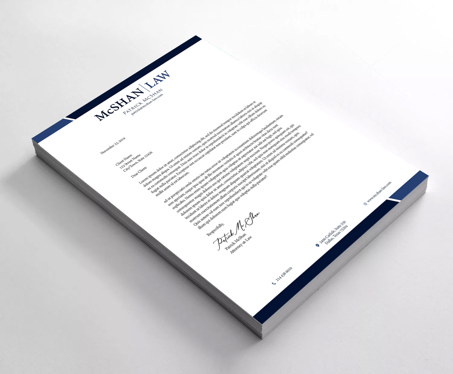 Professional, Serious, Legal Letterhead Design for a Company by ZETA ...