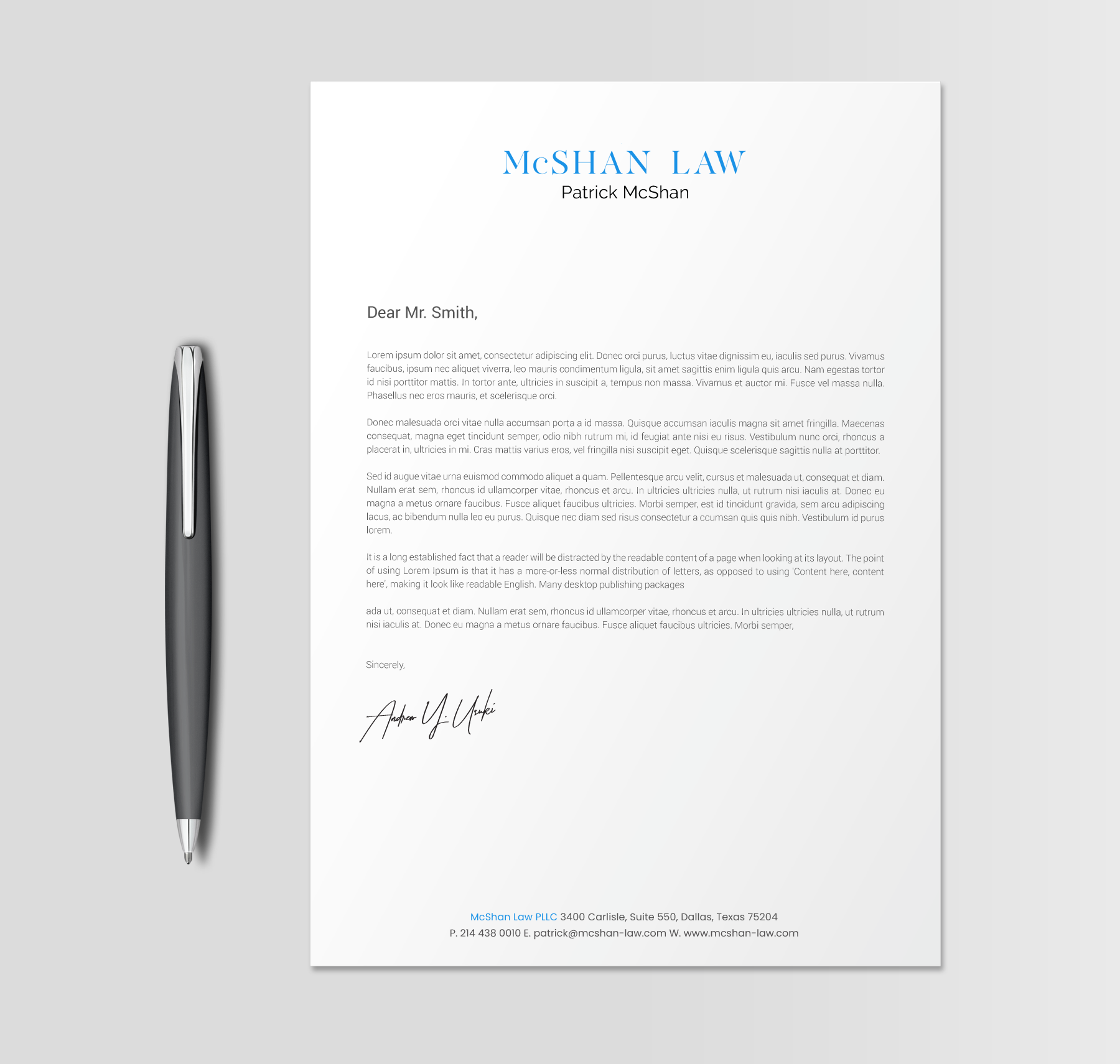 Professional, Serious, Legal Letterhead Design for a Company by ...