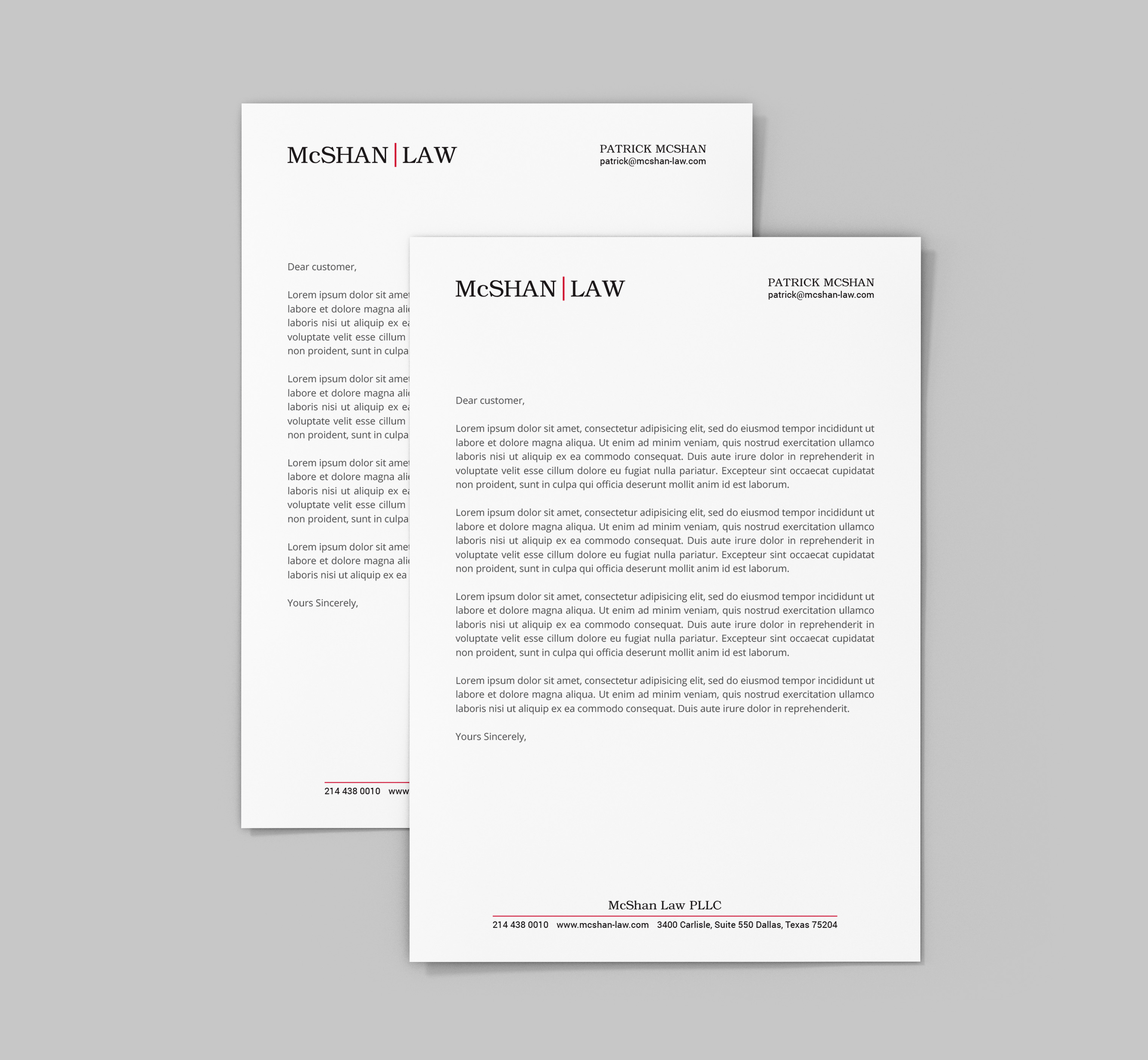 Professional, Serious, Legal Letterhead Design for a Company by R ...