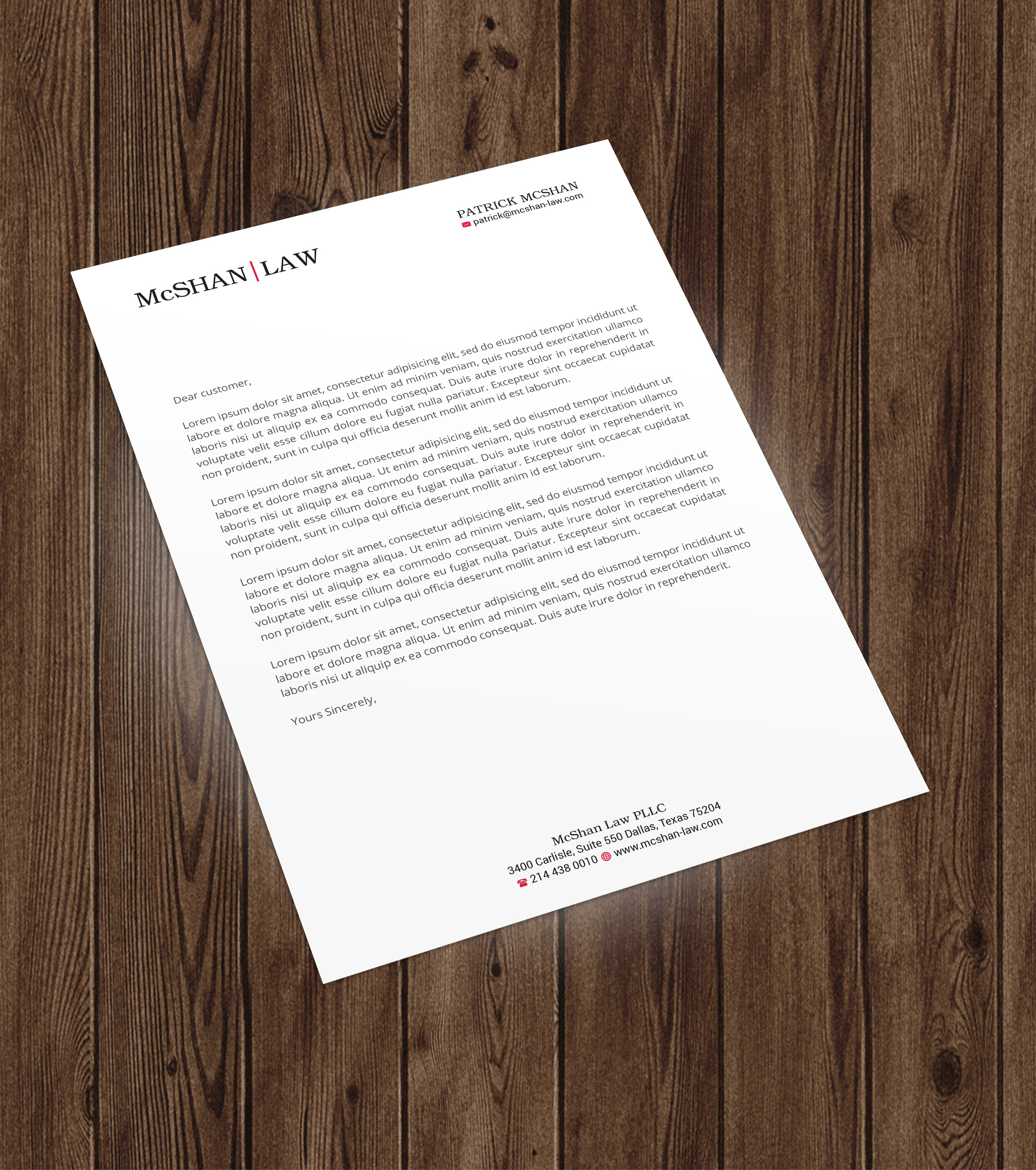 Professional, Serious, Legal Letterhead Design for a Company by R ...