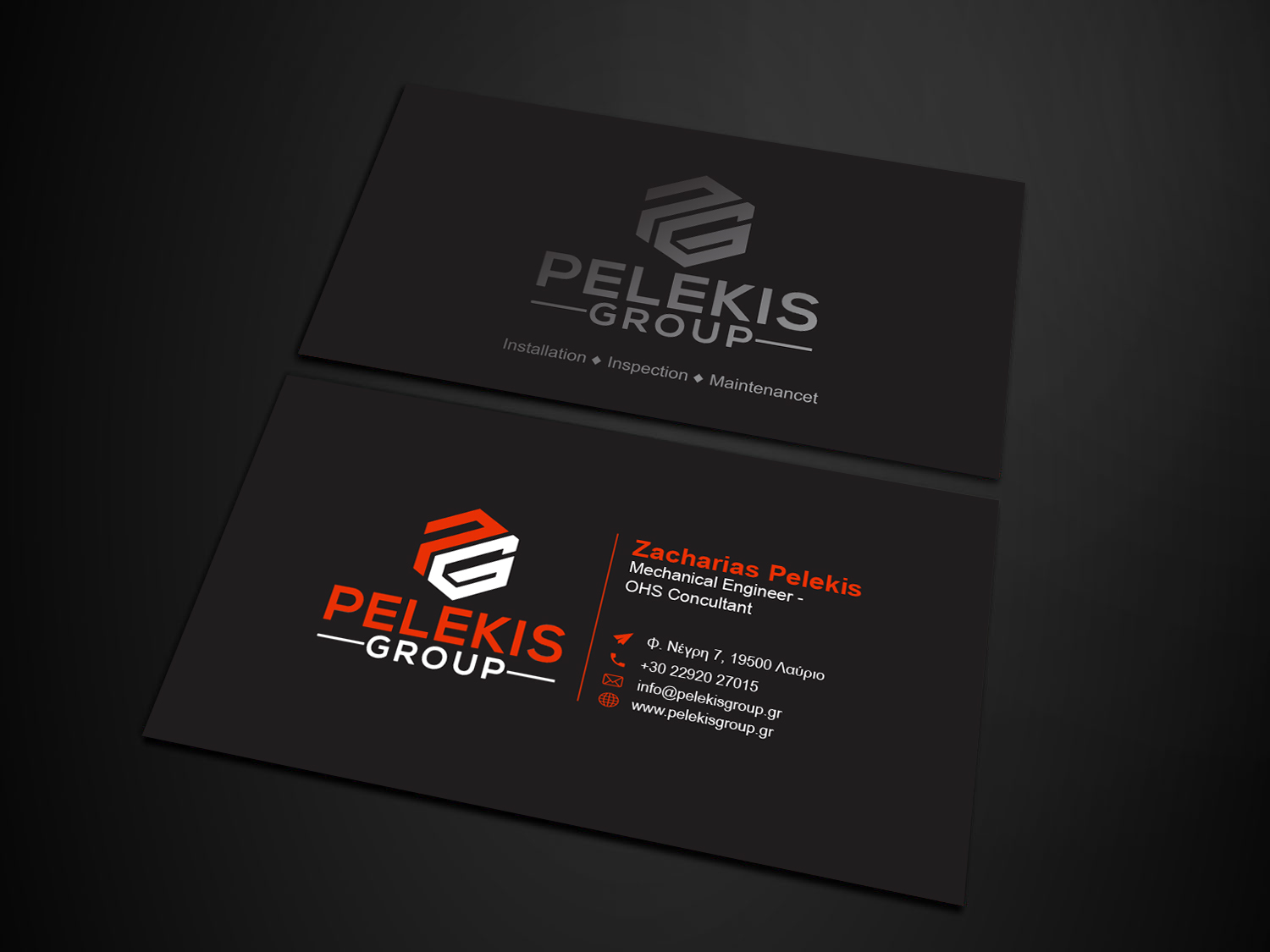 Serious, Professional, Fire Safety Business Card Design for Pelekis ...