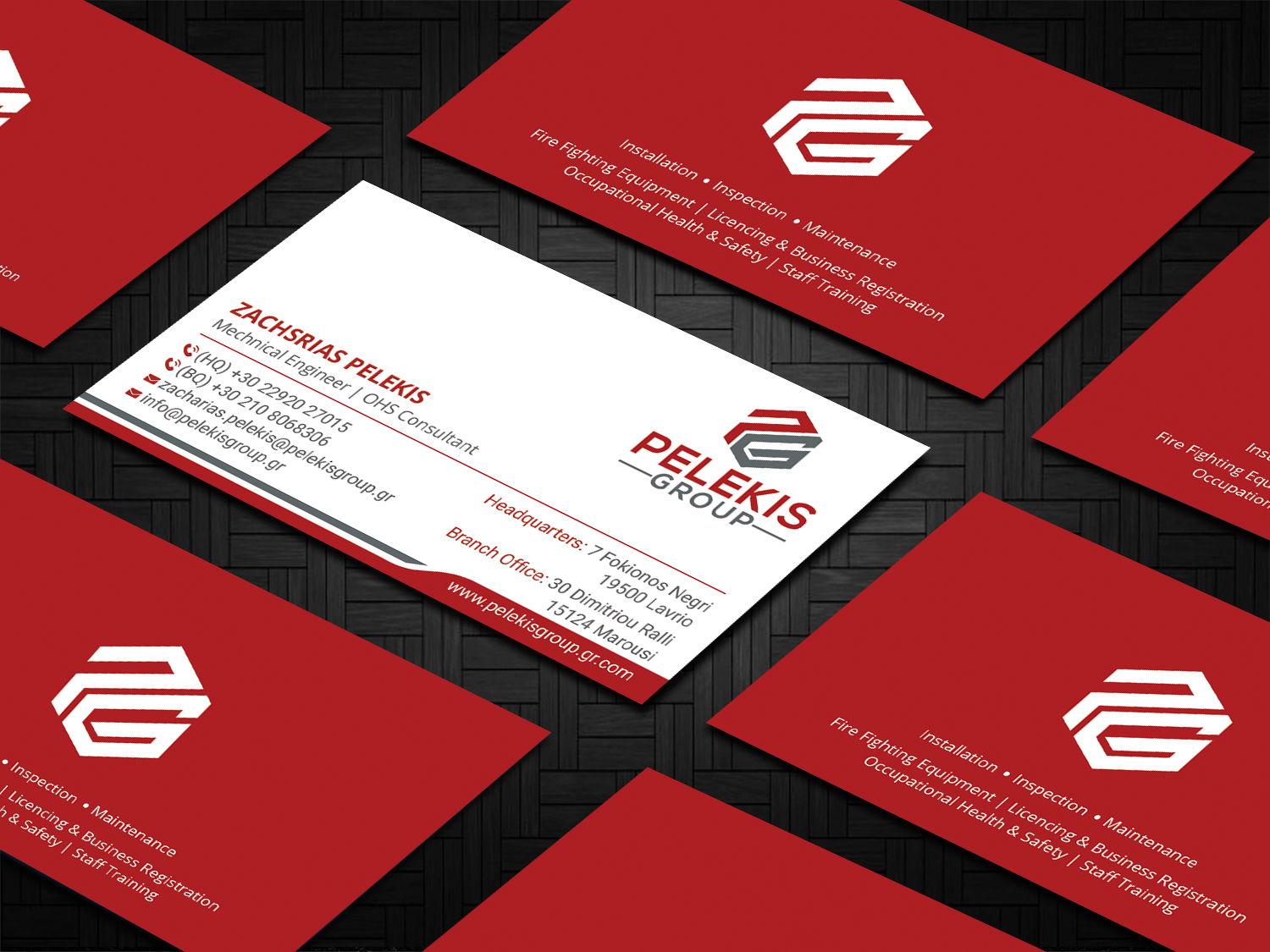 Serious, Professional, Fire Safety Business Card Design for Pelekis ...