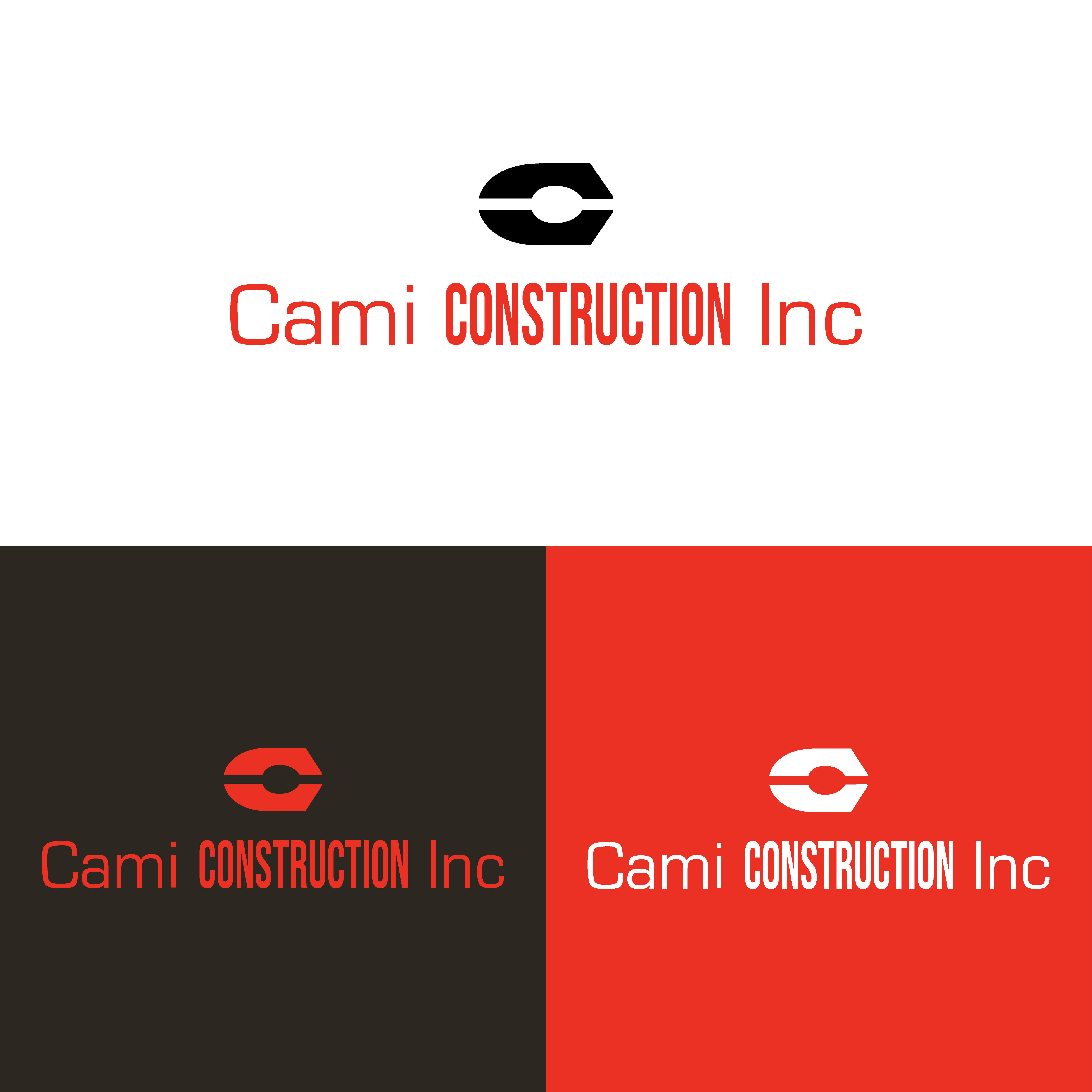 Bold, Modern, Construction Company Logo Design for Cami Construction ...
