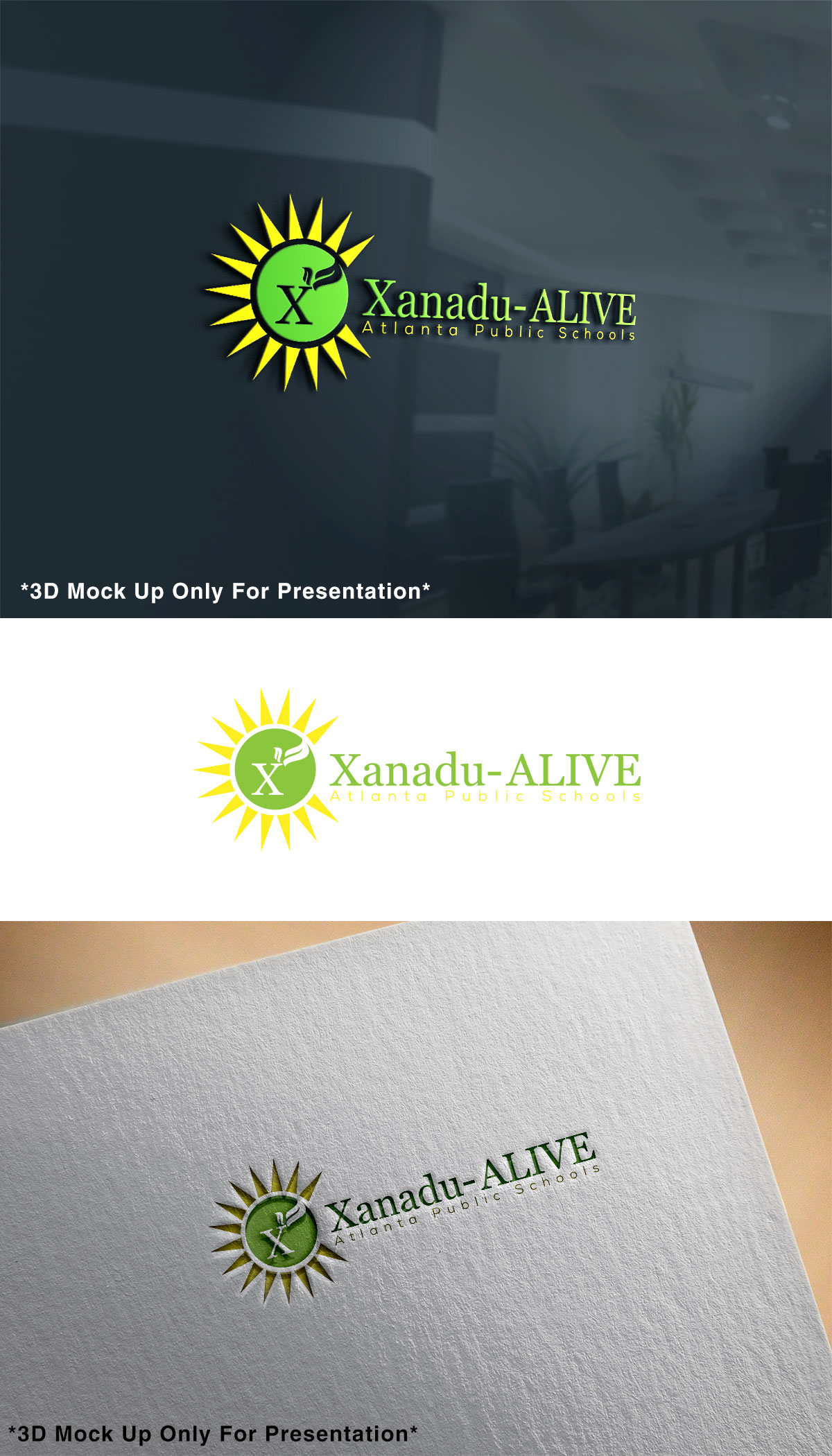 Logo Design for "Xanadu", "LIVE or ALIVE", "Atlanta Public Schools" by ...