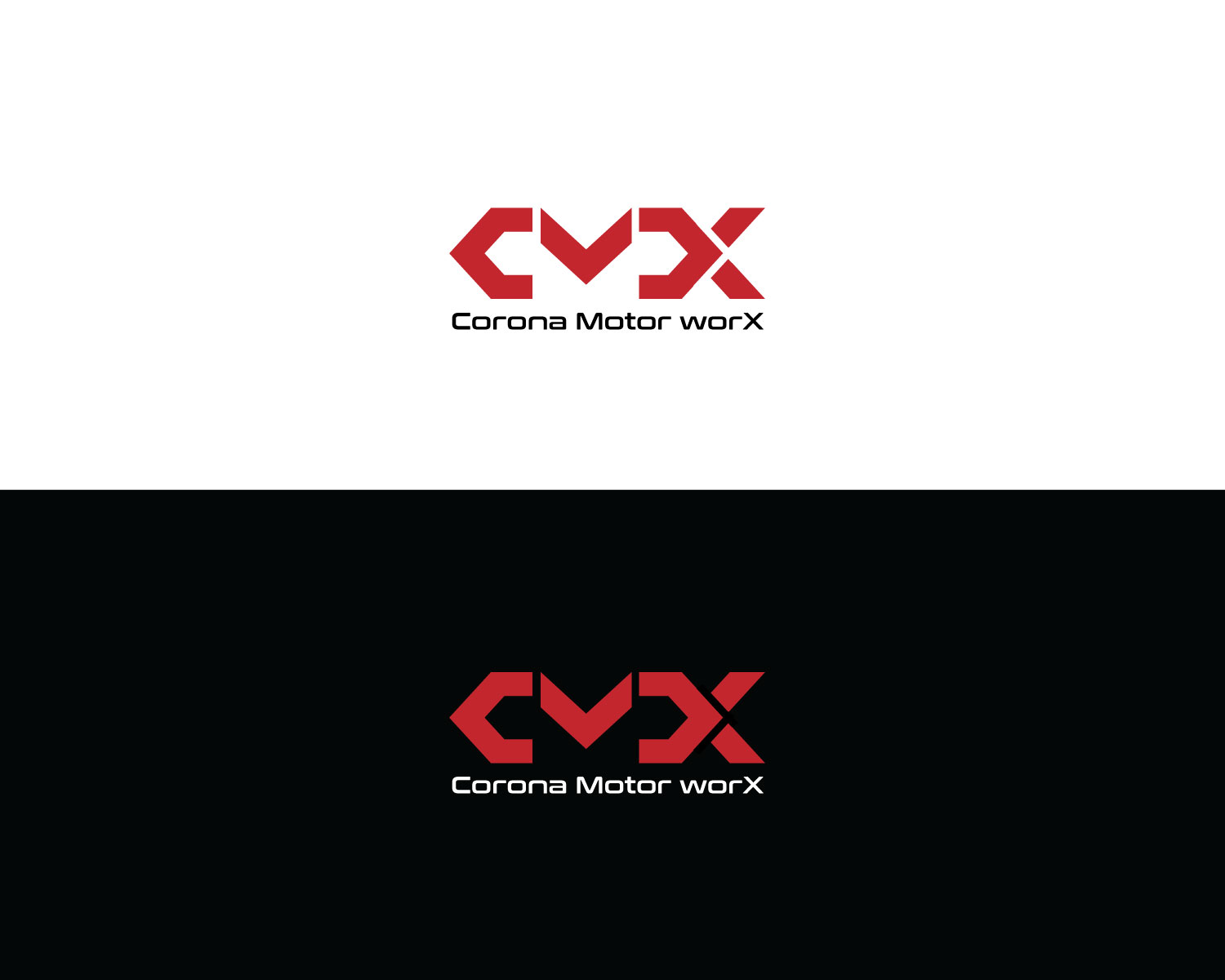 Logo Design for CMX (stands for Corona Motor Worx) we use the 'x ...