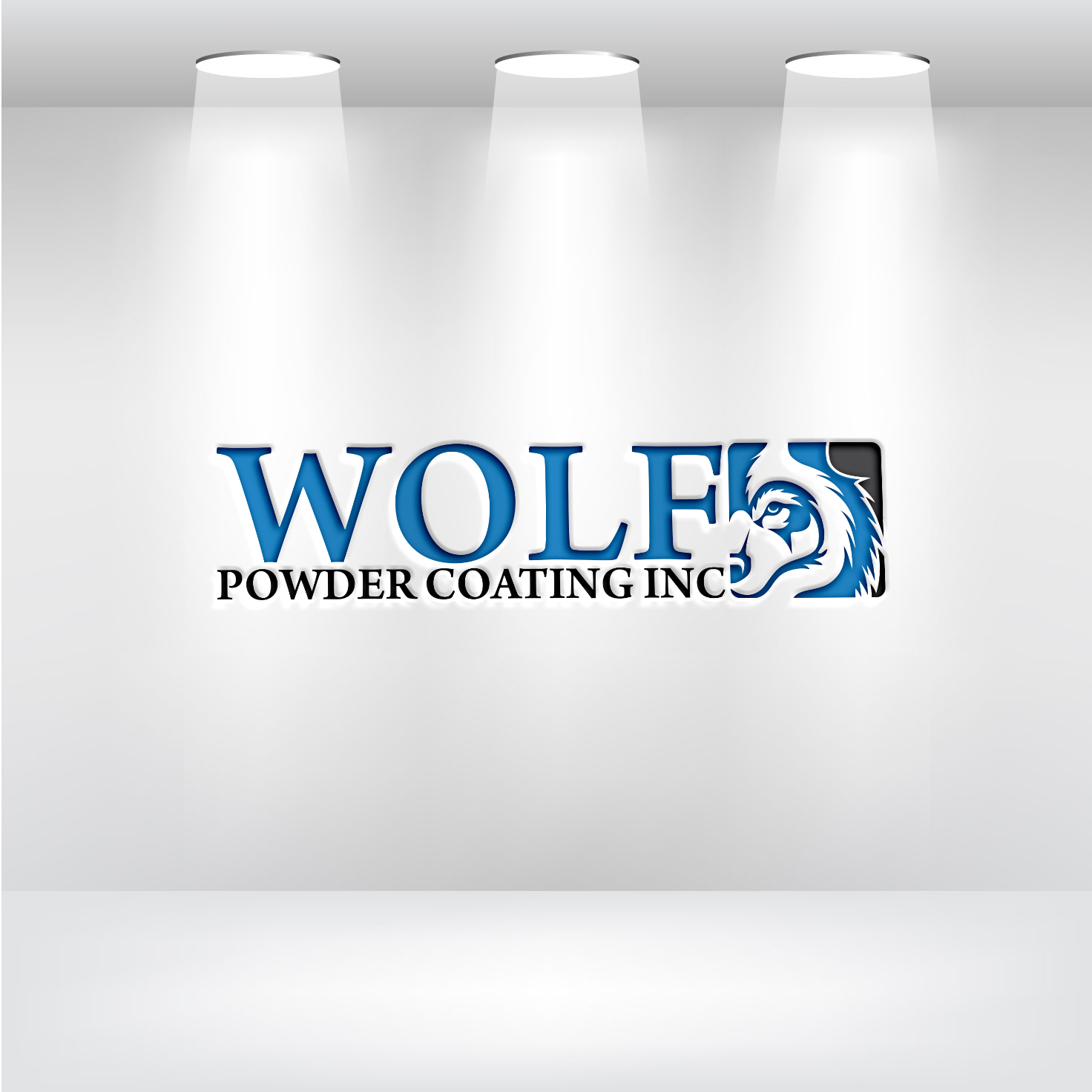 Logo Design for Wolf Powder Coating Inc by S.M Designer | Design #23200308