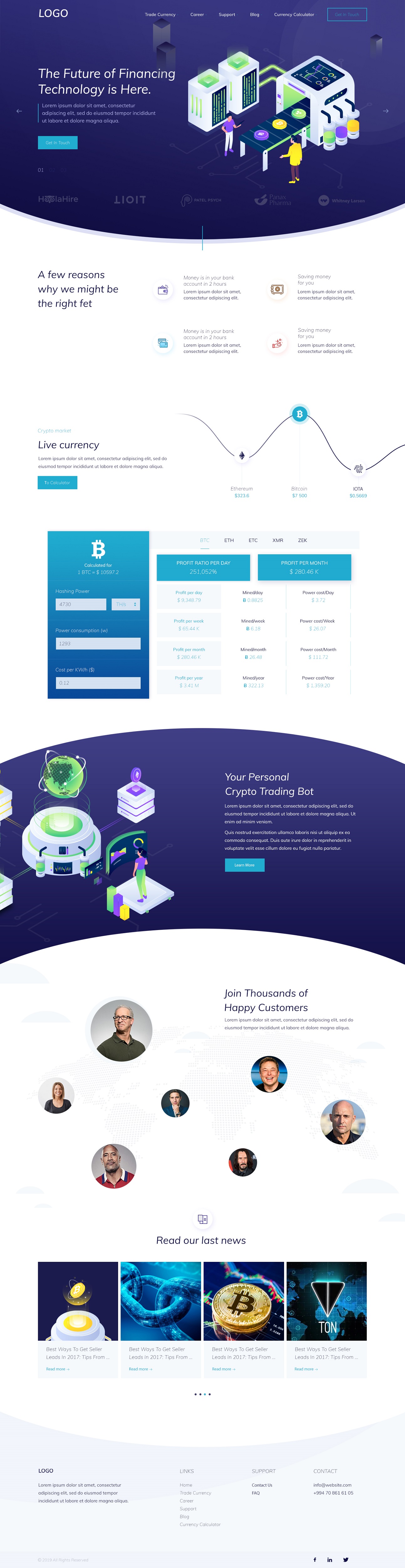 Modern, Professional Web Design for a Company by Kamran007 | Design ...