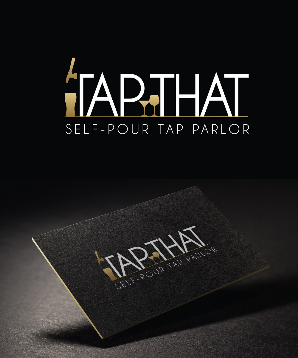 Modern, Upmarket Logo Design for TAP THAT Self-Pour Tap Parlor by ...
