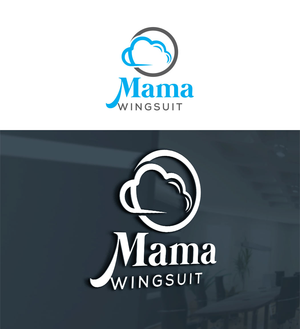 Playful, Colorful, Skydiving Logo Design for Mama Wingsuit by design ...