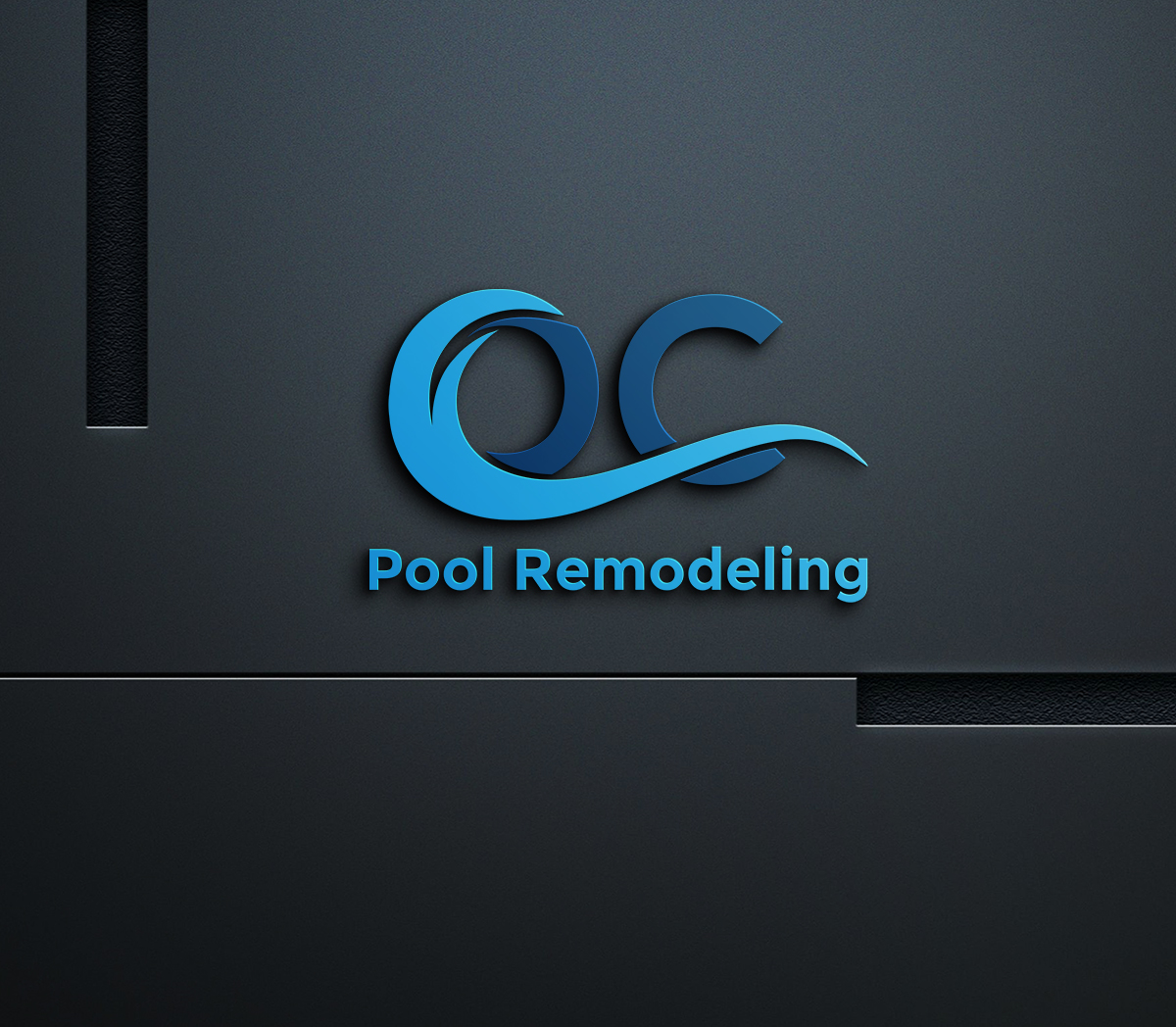 Elegant, Playful Logo Design for OC Pool Remodeling or Orange County ...