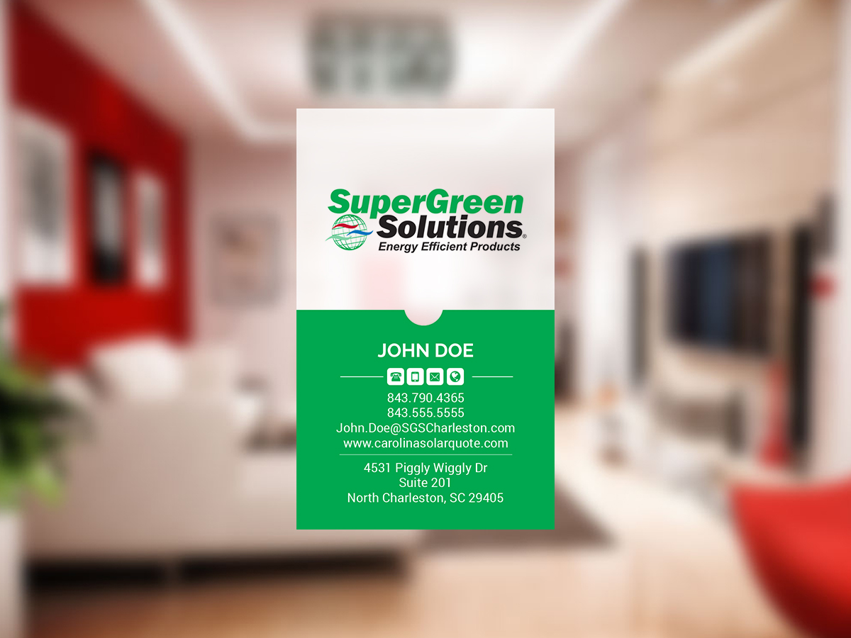 Traditional, Serious, Solar Energy Business Card Design for a Company ...