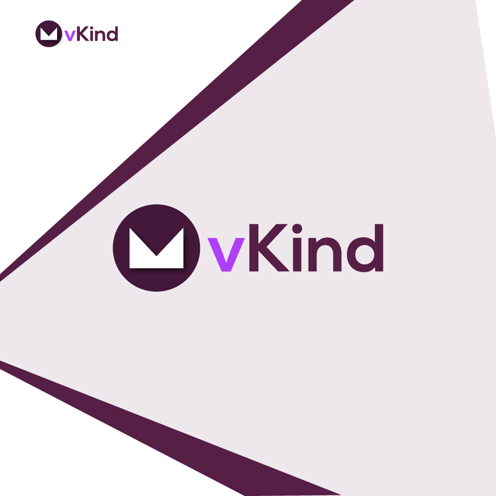Bold, Modern, Mobile Media Application Logo Design for vKind by ...