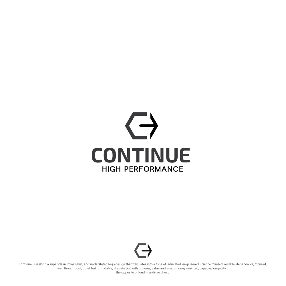 Bold, Serious Logo Design for Continue / high performance by ecorokerz ...